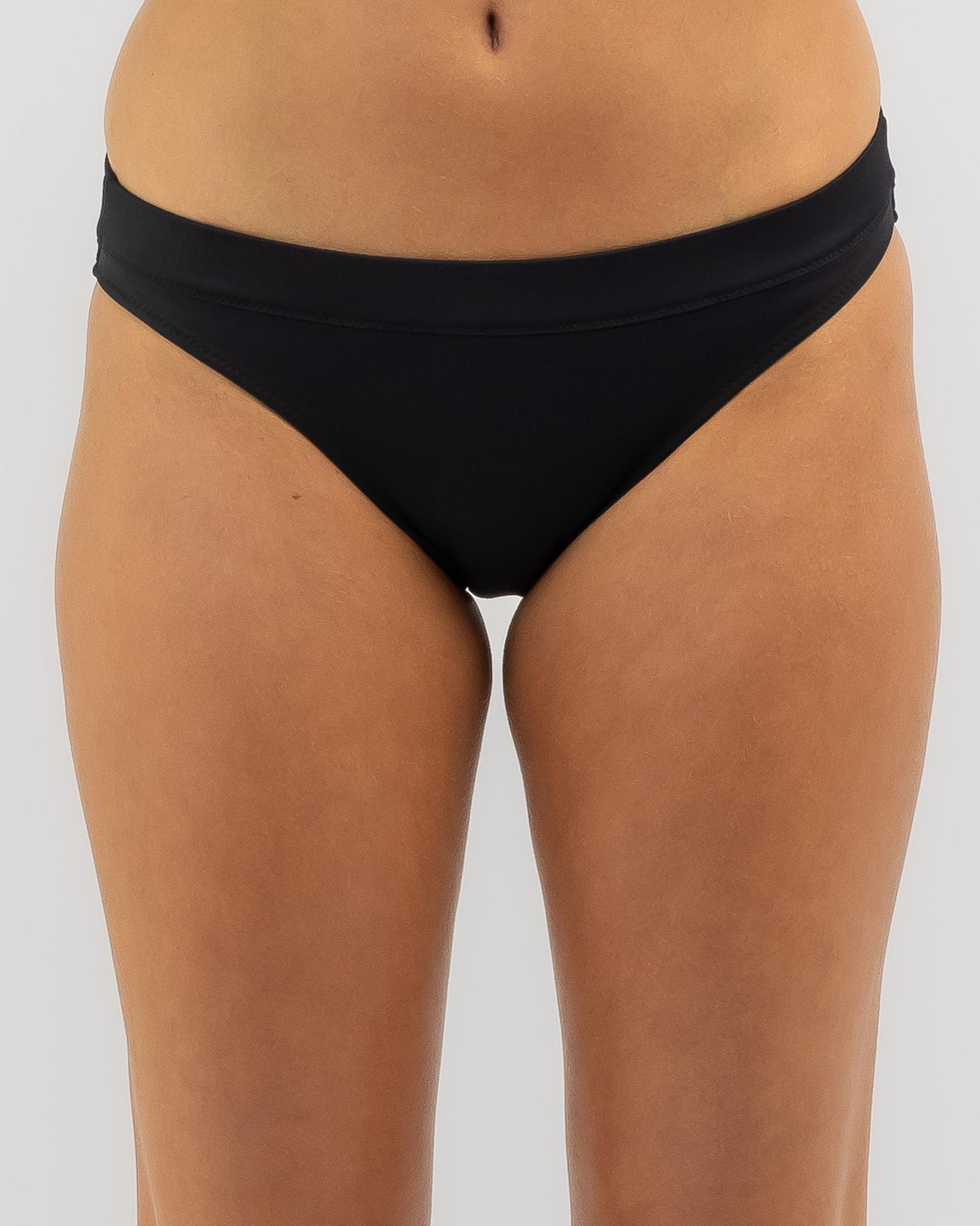 Shop Roxy Active Bikini Bottom In Anthracite - Fast Shipping & Easy Returns - City Beach Australia
