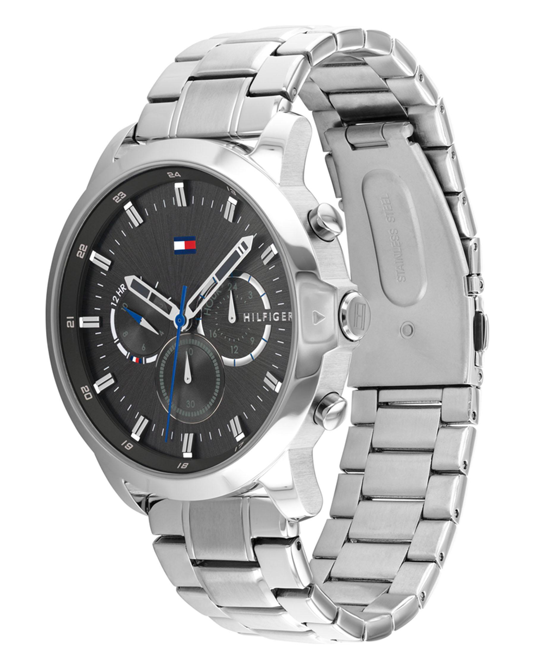 Shop Tommy Hilfiger Jameson Watch In Silver/grey - Fast Shipping & Easy ...