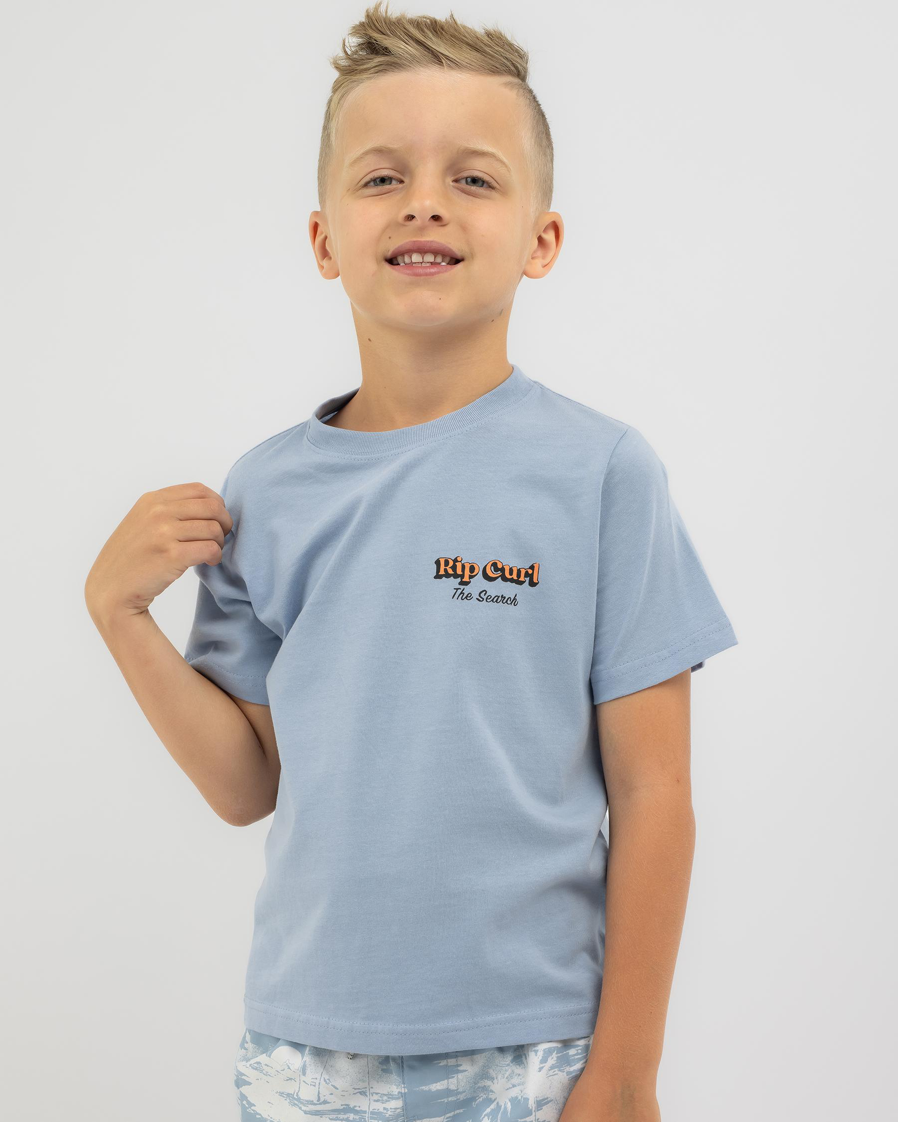 Rip Curl Shred Town Art T-Shirt In Cool Blue - Fast Shipping & Easy ...