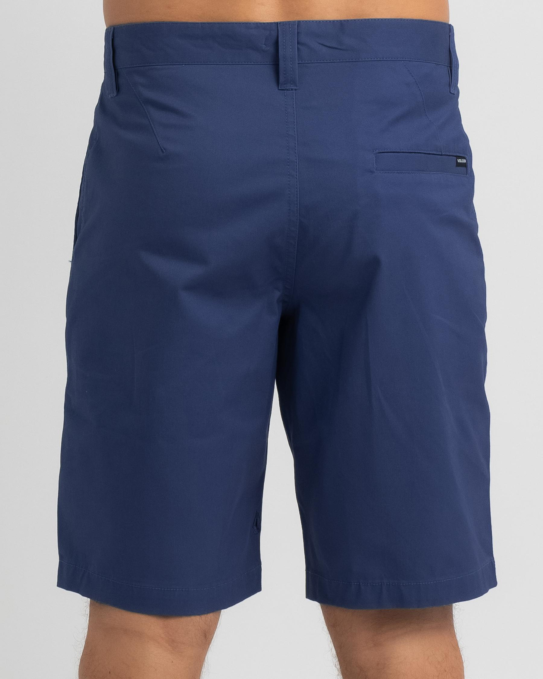 Shop Volcom Cleaver Shorts In Smokey Blue - Fast Shipping & Easy ...