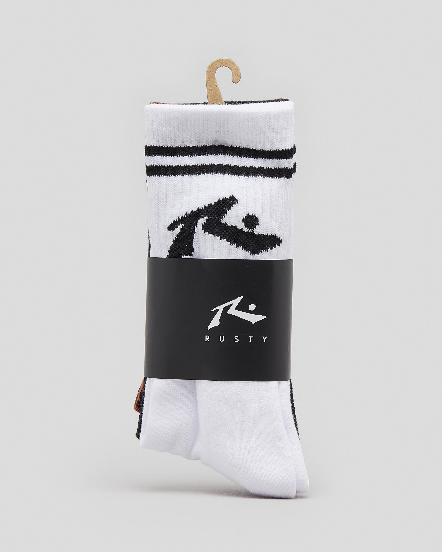 Shop Rusty Wild Mid Calf Socks 3 Pack In Multi - Fast Shipping & Easy ...