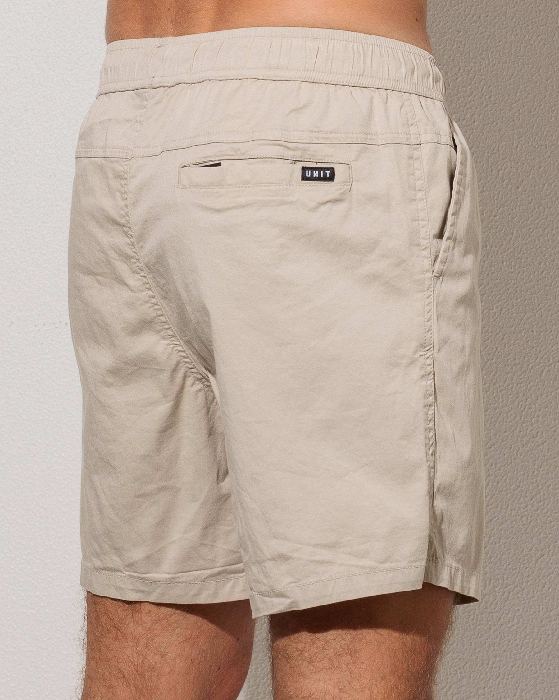 Shop Unit Core Elastic Shorts In Cement - Fast Shipping & Easy Returns ...