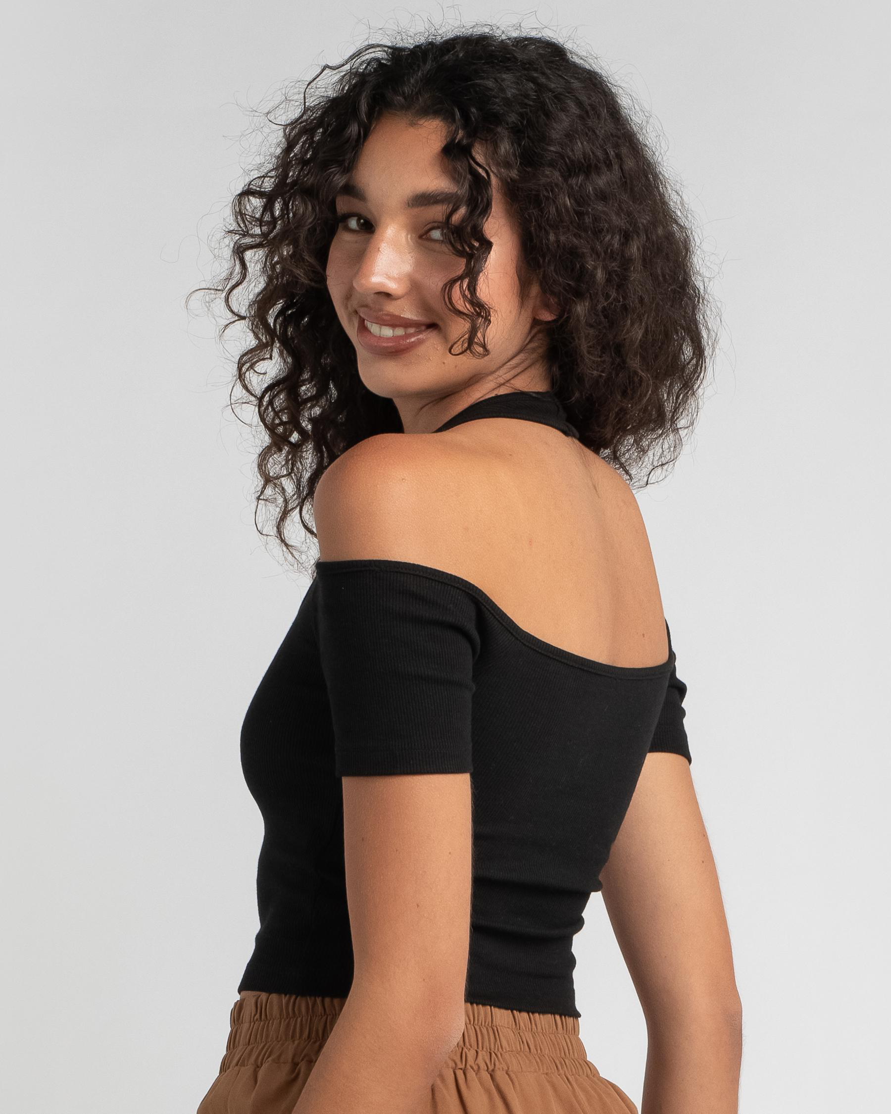 Shop Ava And Ever Elton Top In Black - Fast Shipping & Easy Returns ...