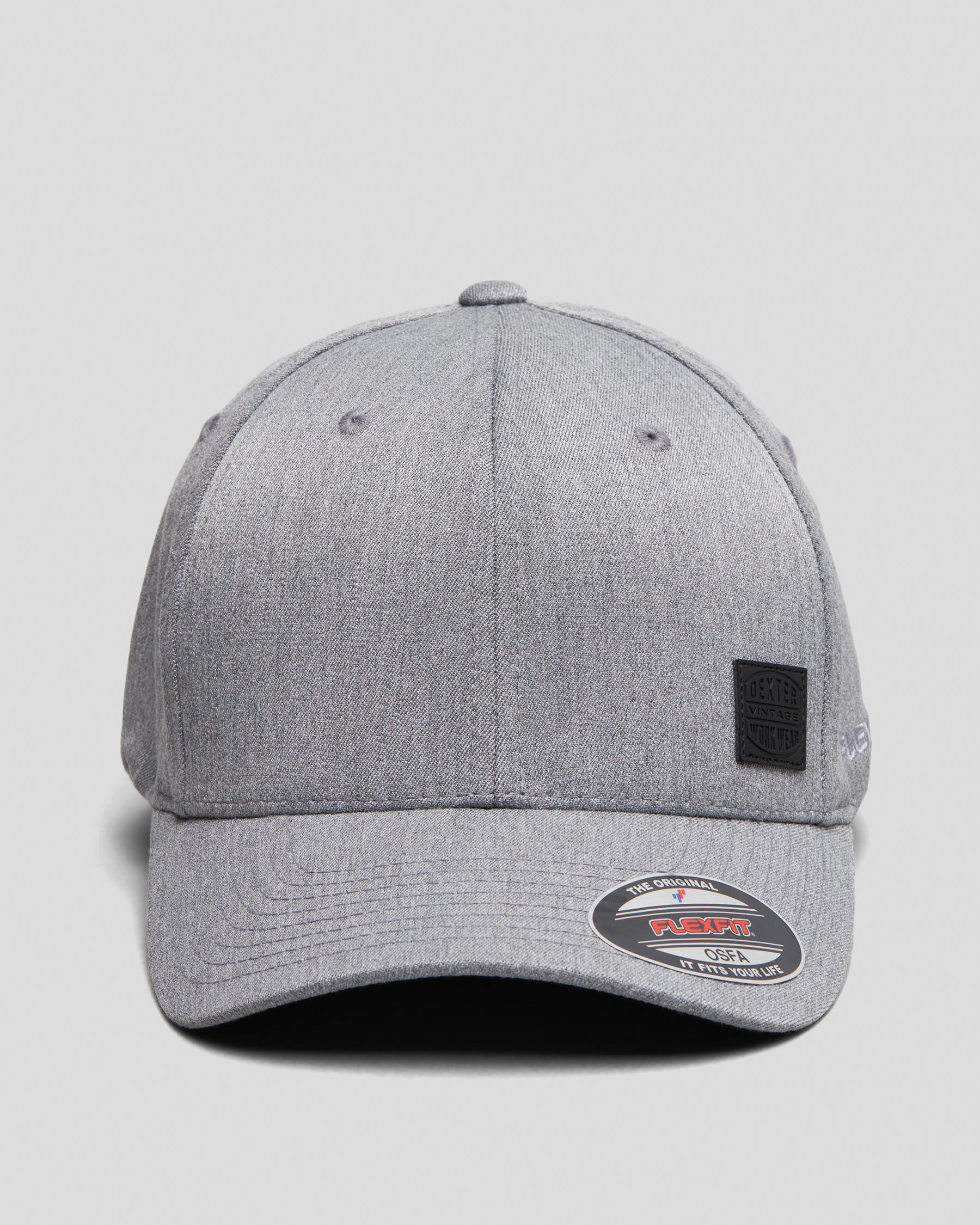 Shop Dexter Workwear Flexfit Cap In Grey Heather - Fast Shipping & Easy ...