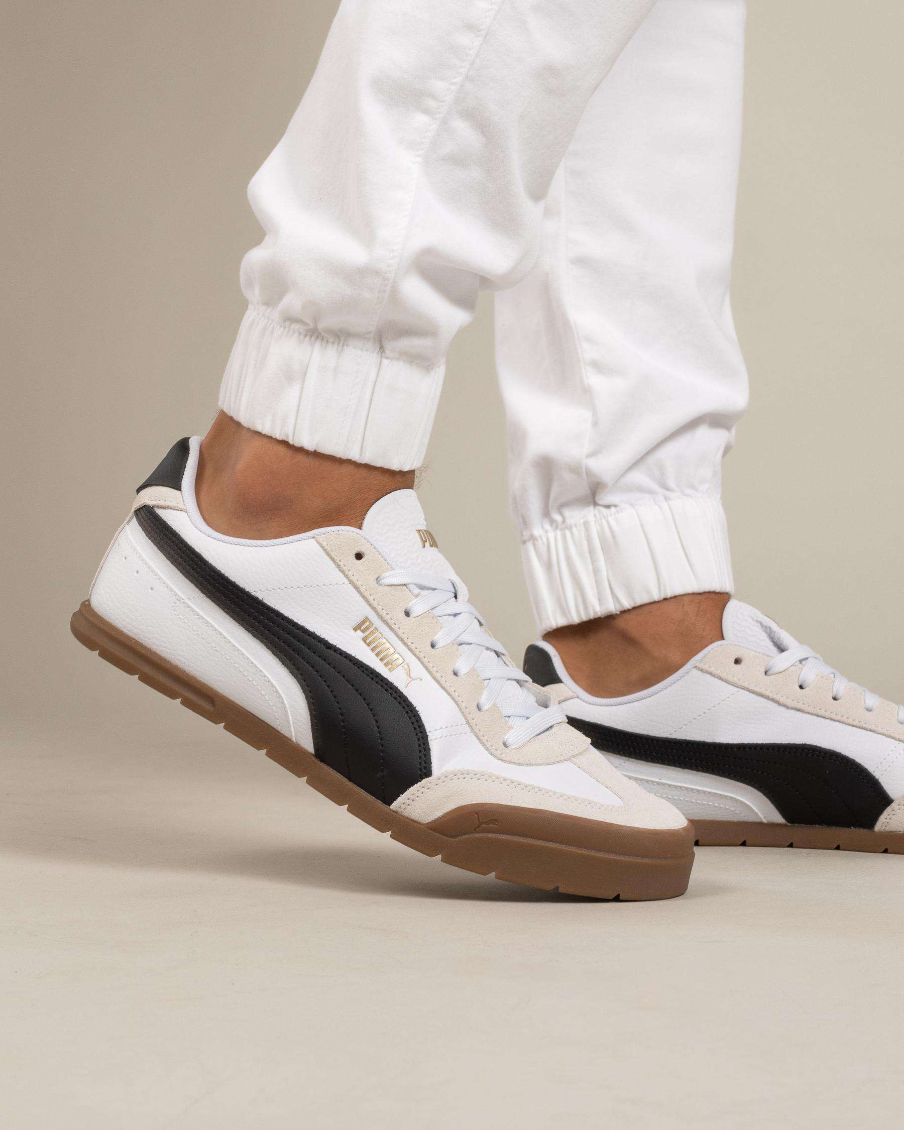 Shop Puma Super Turino OG Shoes In Puma White/ Puma Balck/gum - Fast ...