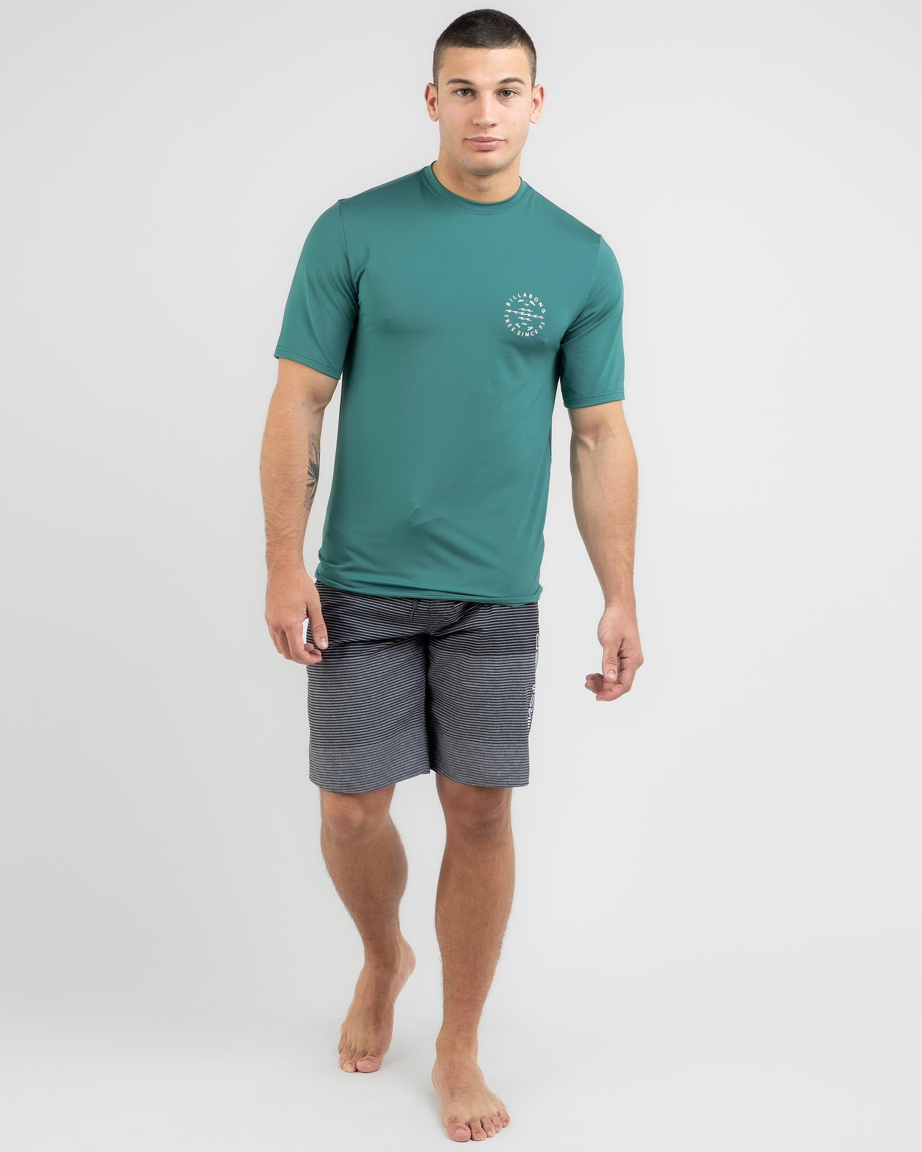 Shop Billabong Big Wave Daz Rash Vest In Pacific - Fast Shipping & Easy ...
