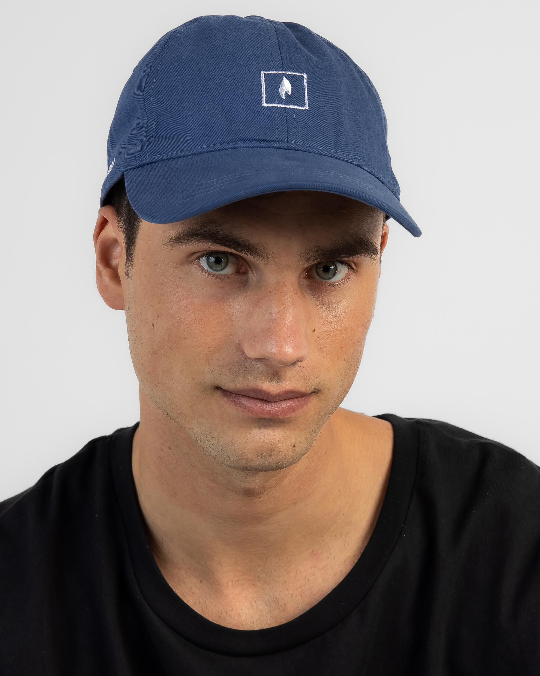 Shop Lucid Burning Dad Cap In Navy - Fast Shipping & Easy Returns ...