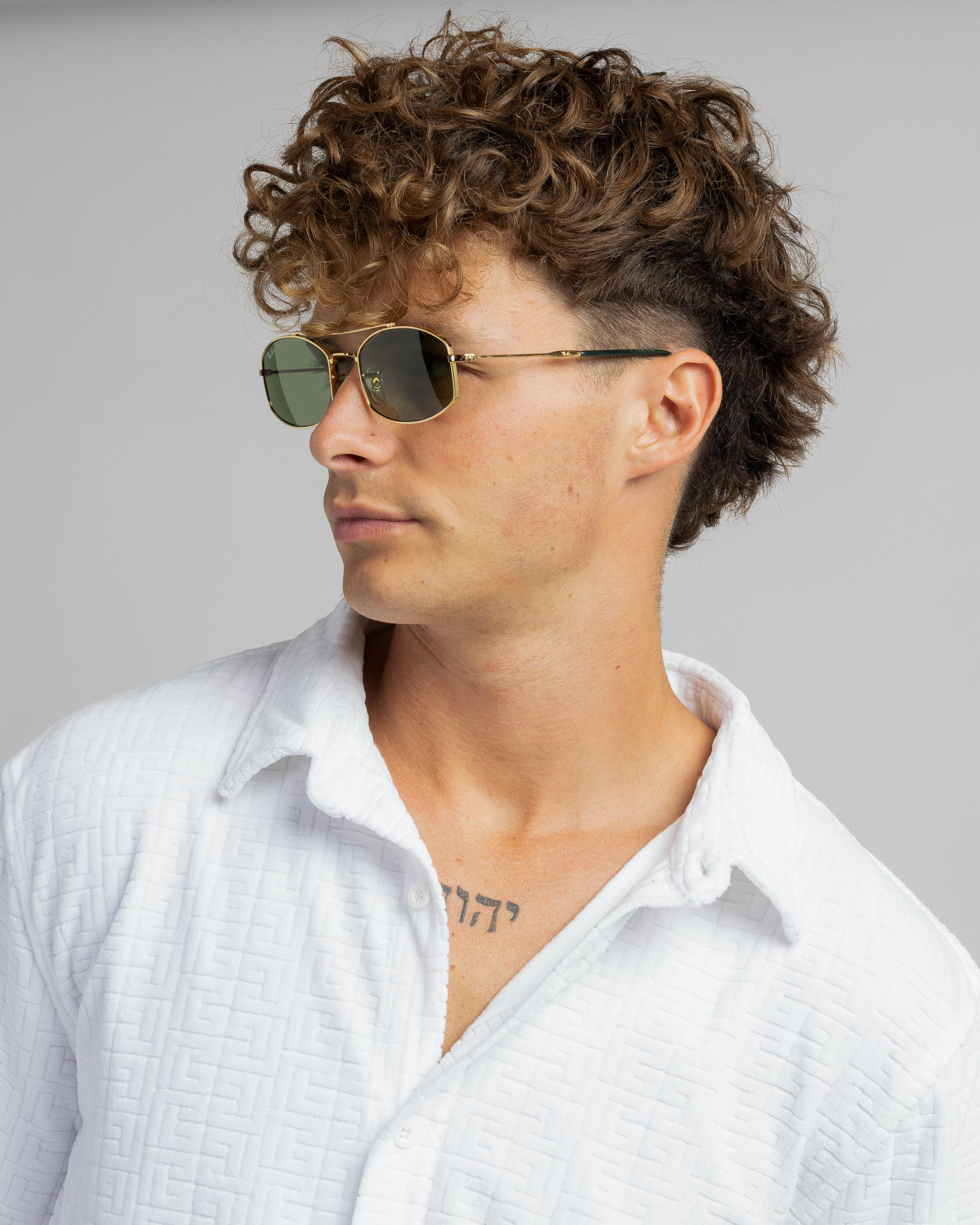 Shop Ray-Ban 0RB3719 Sunglasses In Arista/green - Fast Shipping & Easy ...