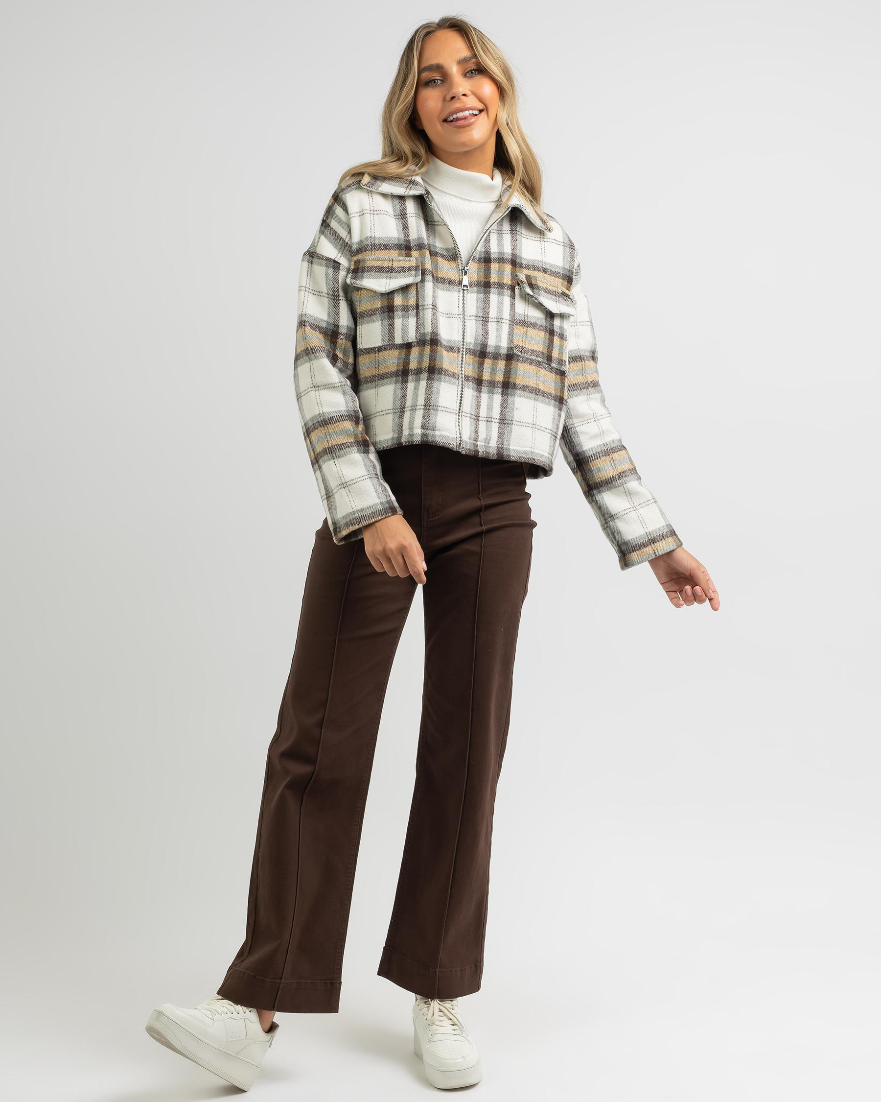 Shop Mooloola Jessie Jacket In Earth - Fast Shipping & Easy Returns ...