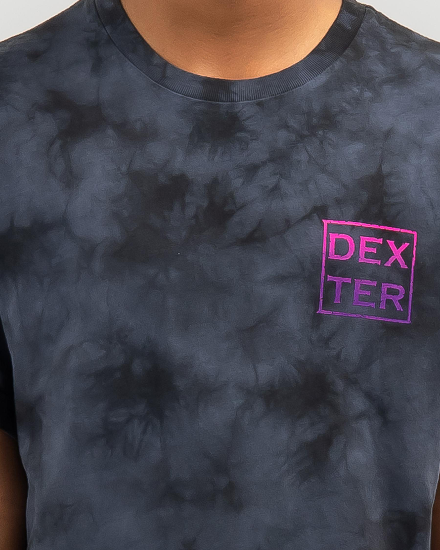 Shop Dexter Boys' Pierce T-shirt In Blue Mottle - Fast Shipping & Easy ...