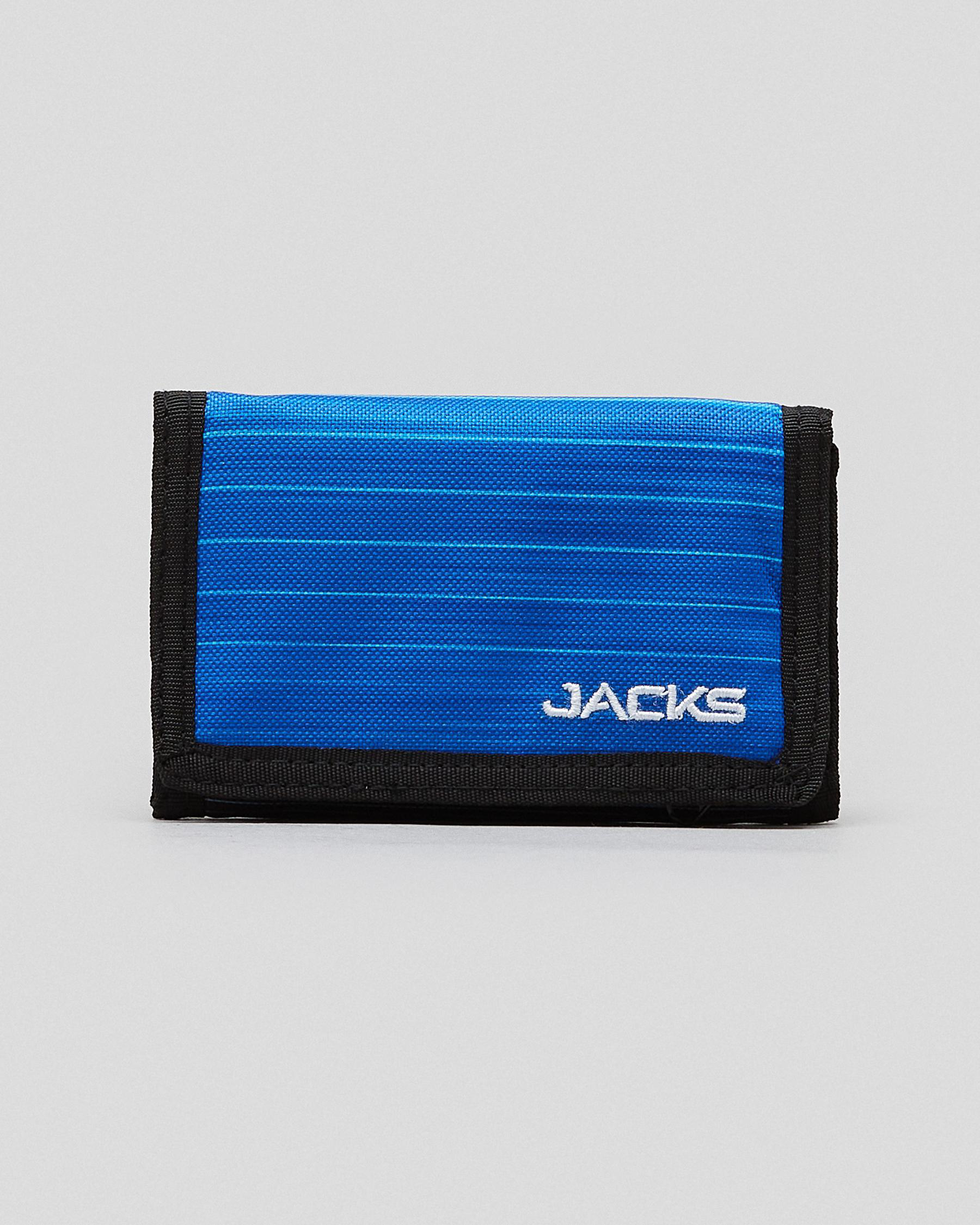 Shop Jacks Evenflow Trifold Wallet In Blue - Fast Shipping & Easy ...