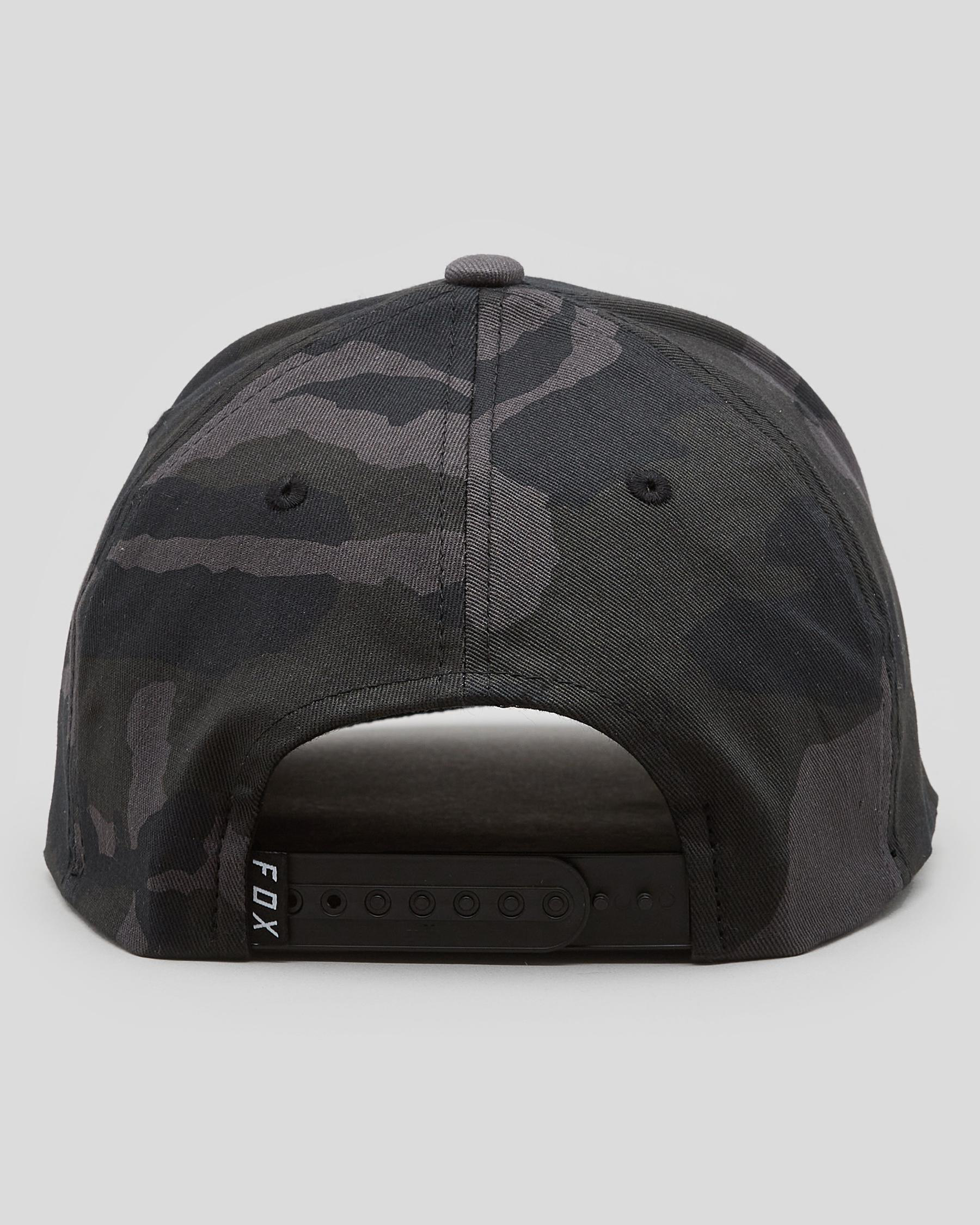 Shop Fox Legacy Moth 110 Cap In Black/ Camo - Fast Shipping & Easy ...