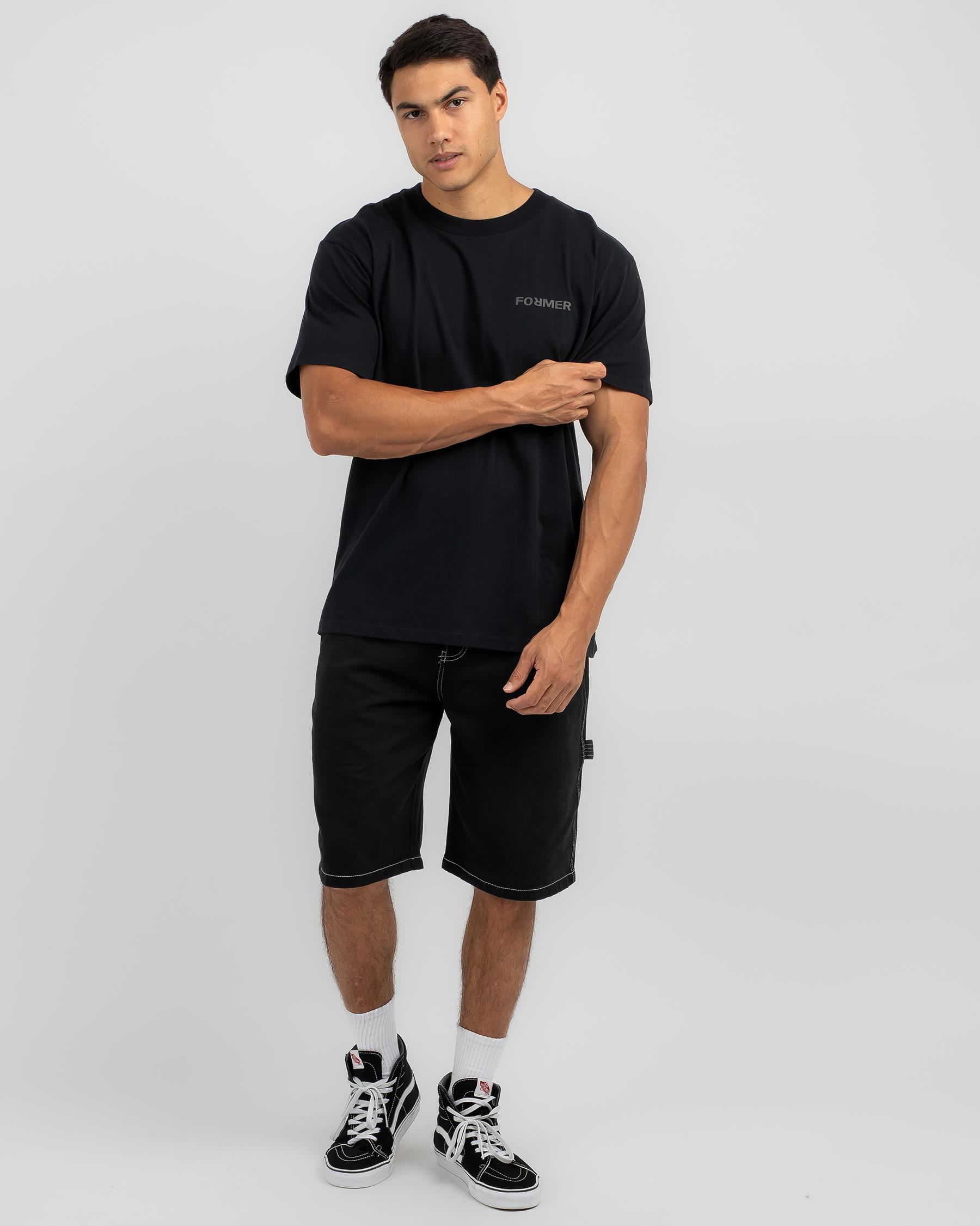 Shop Former Collision Crux T-Shirt In Black - Fast Shipping & Easy ...