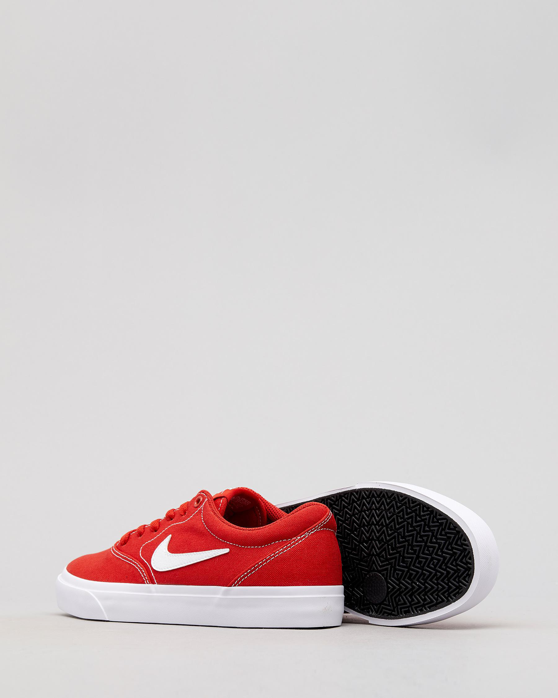 Shop Nike Womens SB Charge Shoes In Red/white - Fast Shipping & Easy ...