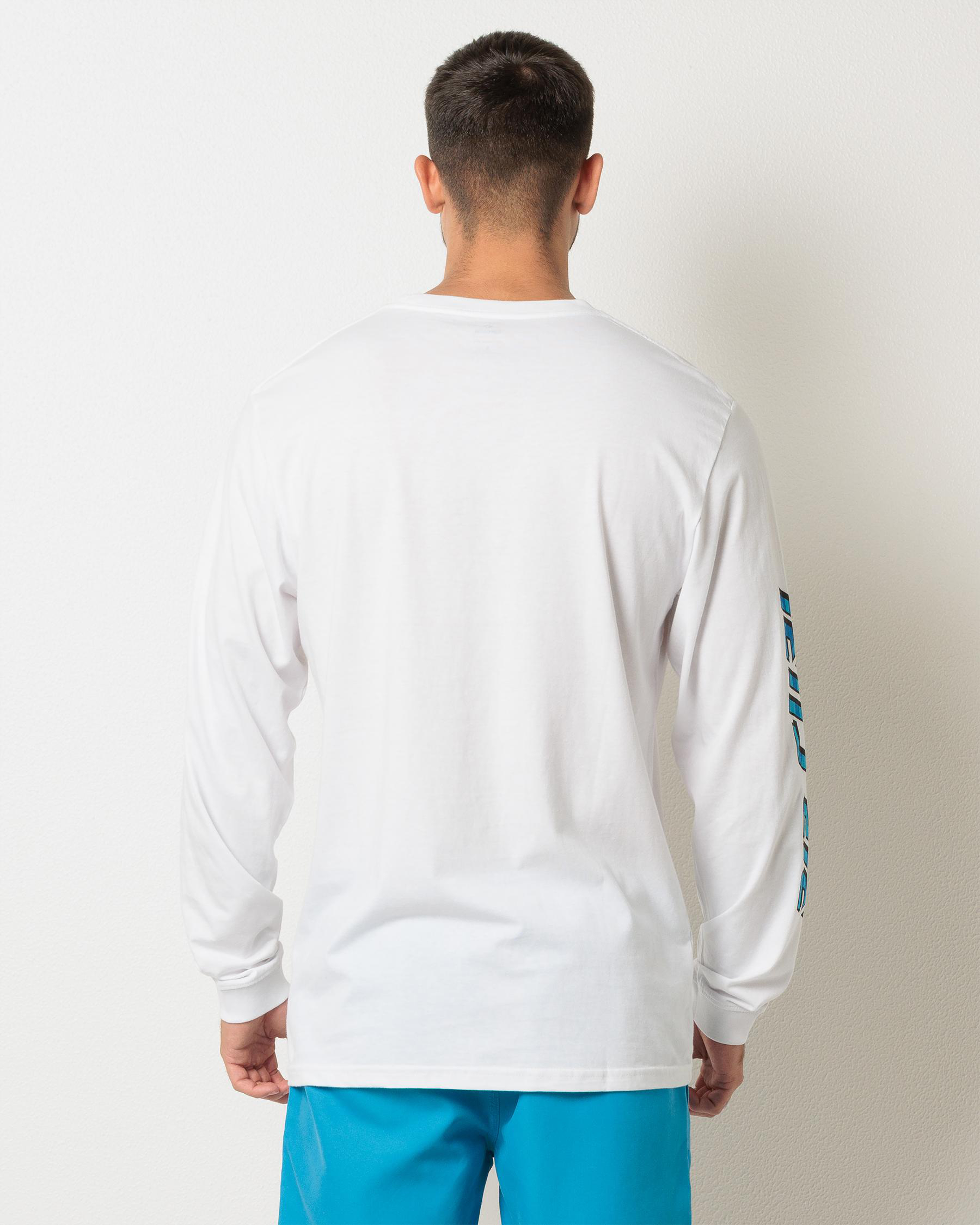 Shop Rip Curl Fade Out Icon Long Sleeve T-Shirt In White - Fast ...