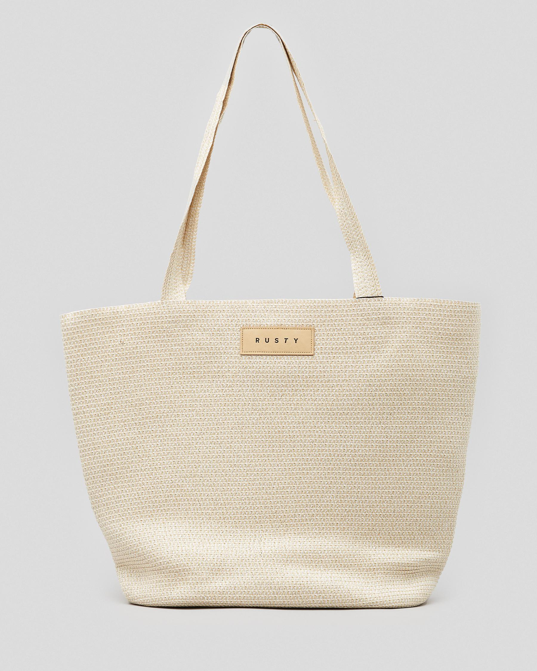 Shop Rusty Gisele Straw Bag In Natural/cream - Fast Shipping & Easy ...