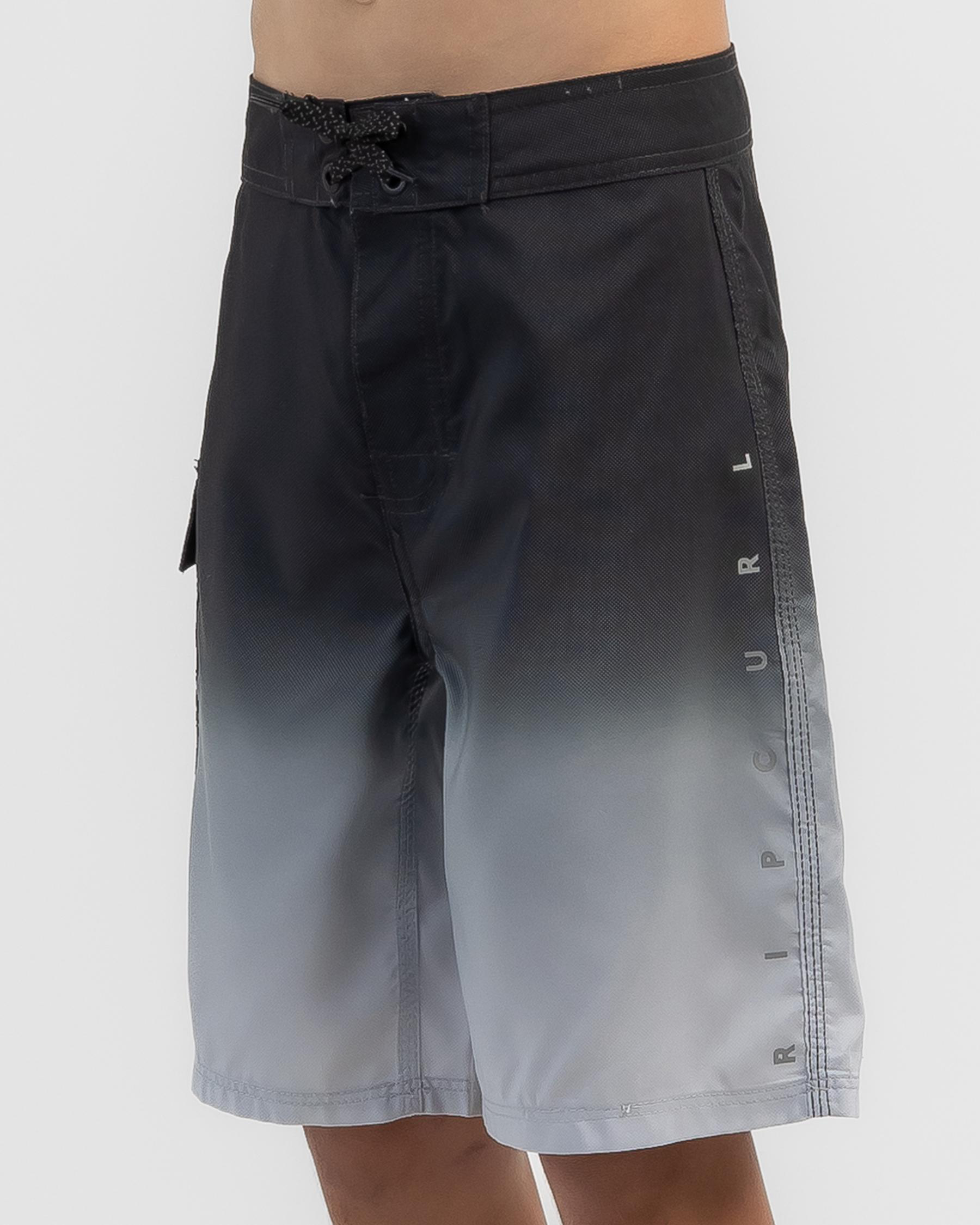 Shop Rip Curl Boys' Shock Board Shorts In Black - Fast Shipping & Easy ...