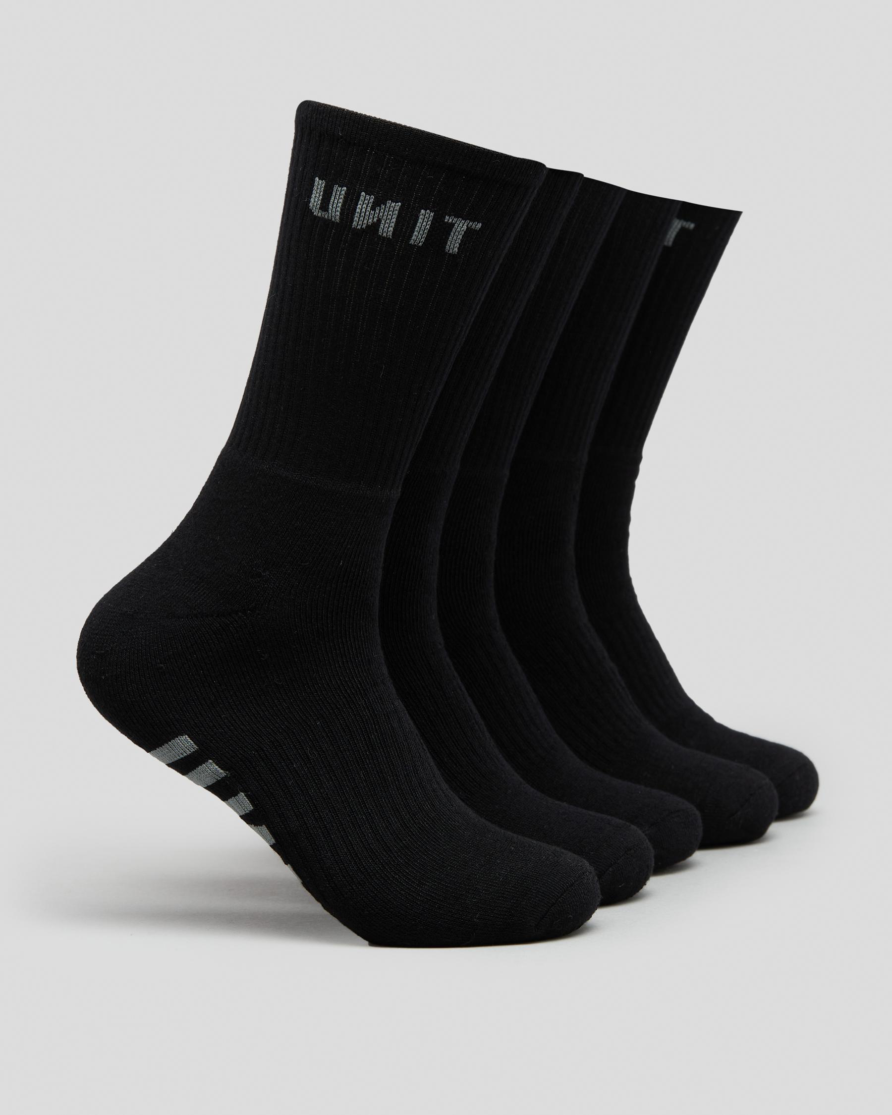 Shop Unit Respond Crew Socks 5 Pack In Multi - Fast Shipping & Easy ...
