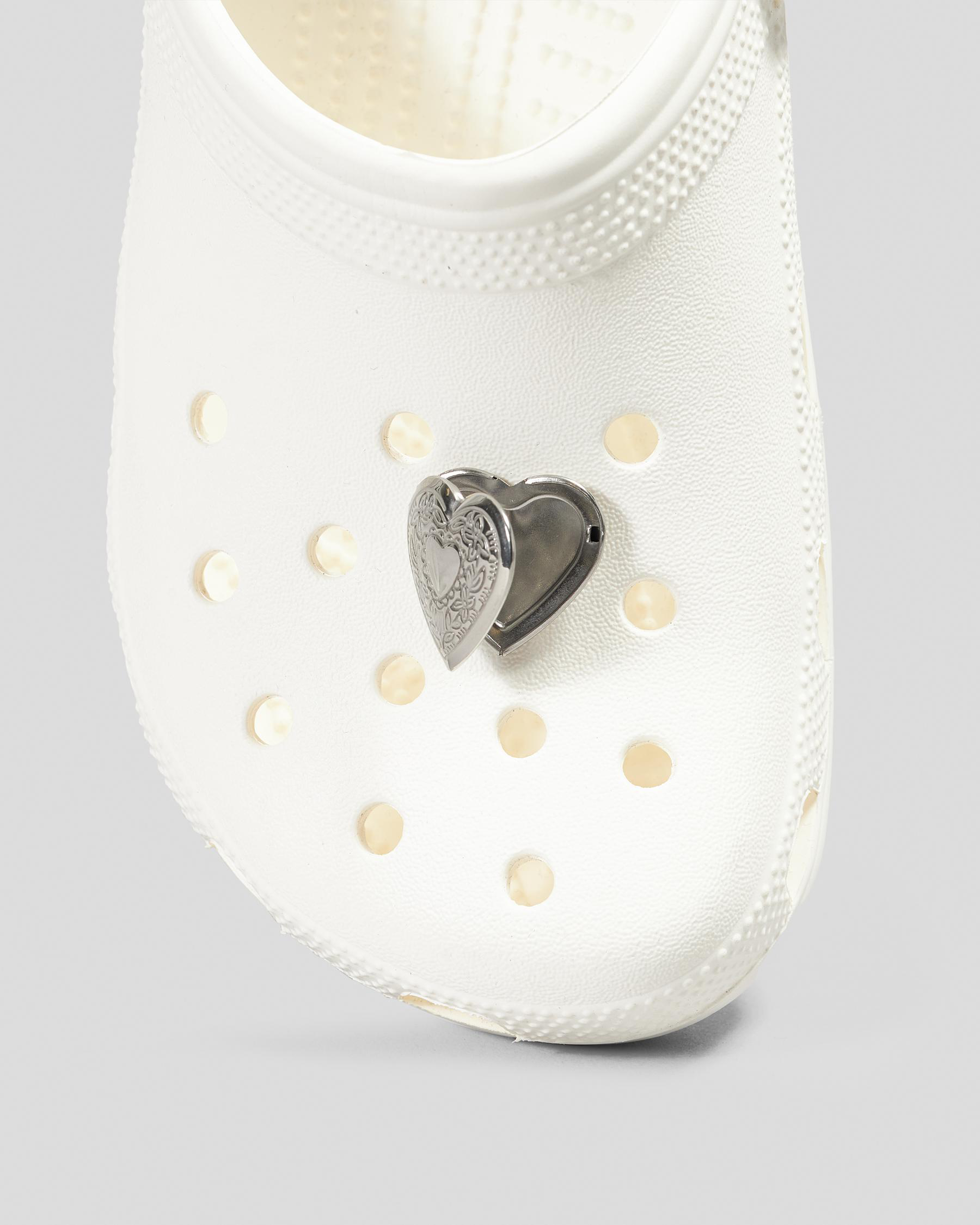 Crocs Silver Heart Locket Jibbitz In Multi - FREE* Shipping & Easy Returns - City Beach United ...