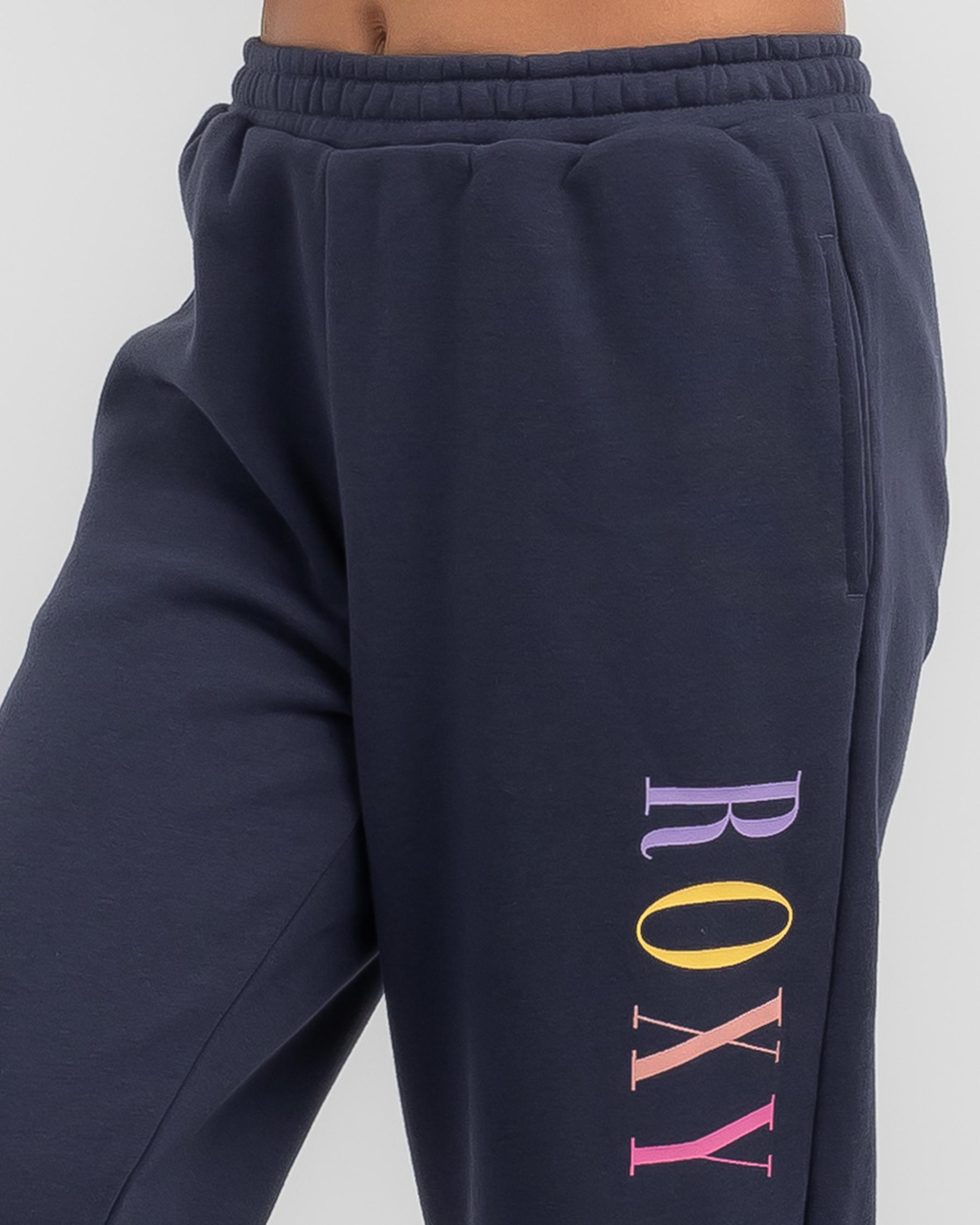 Roxy Girls' Wildest Dreams Track Pants In Mood Indigo - Fast Shipping ...