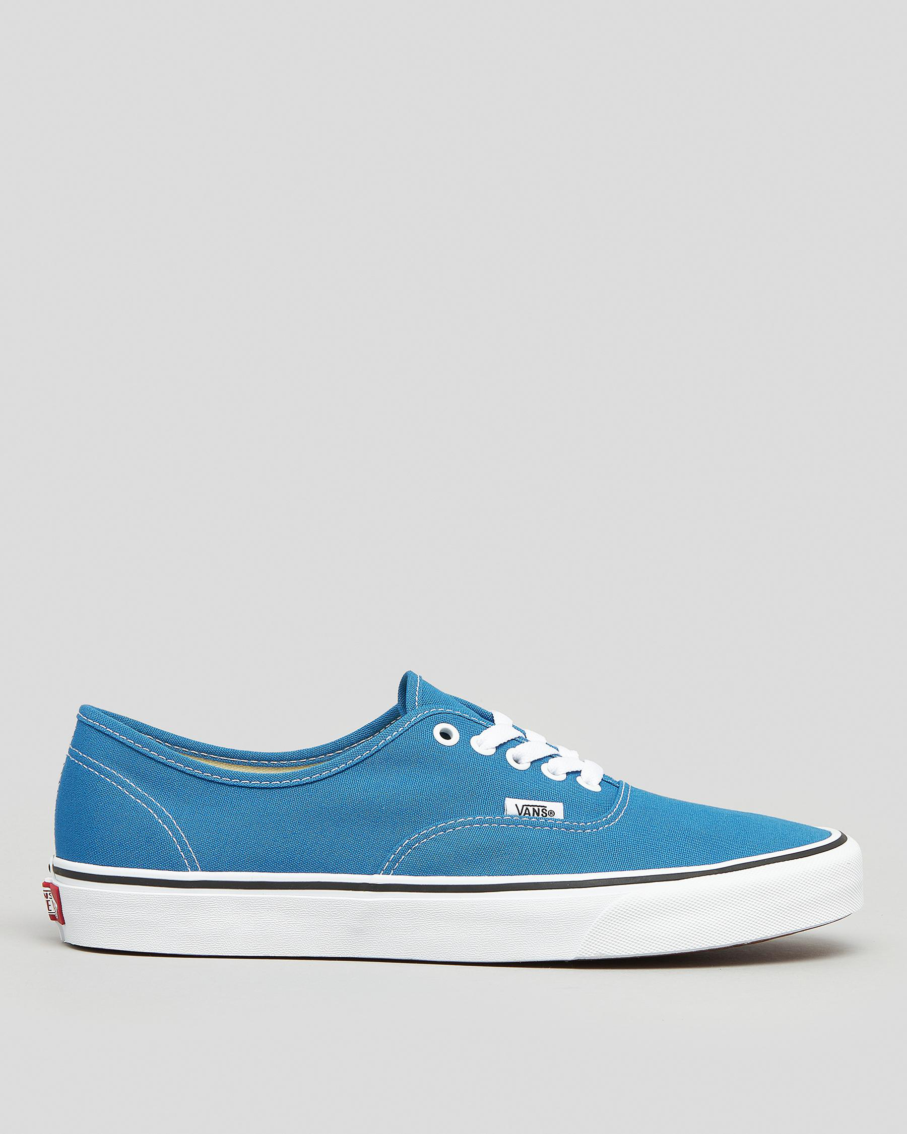 Shop Vans Authentic Shoes In Colour Theory Mediterranian Blue - Fast ...