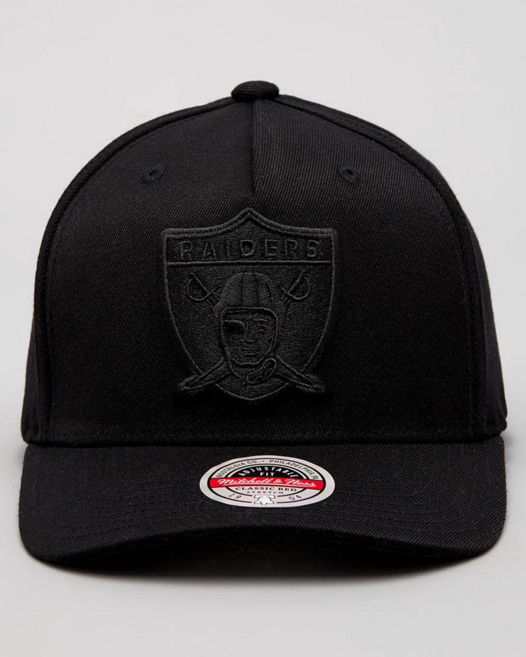 Mitchell & Ness Las Vegas Raiders Interception Pinch Panel Snapback Cap ...