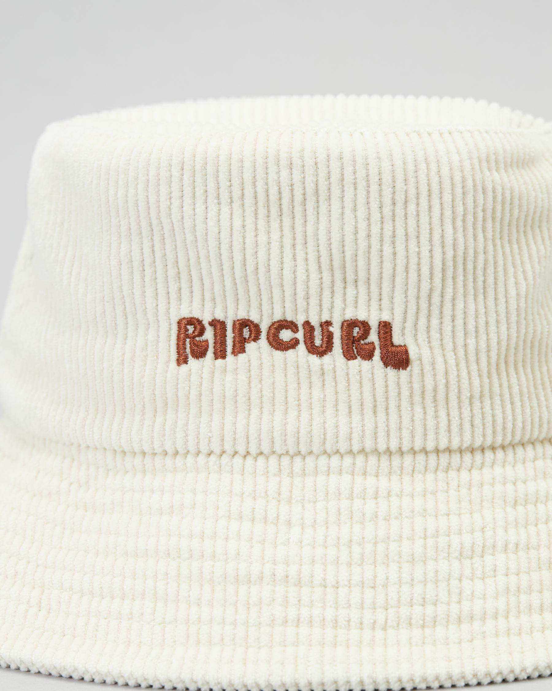 Shop Rip Curl Cord Surf Bucket Hat In Off White - Fast Shipping & Easy ...