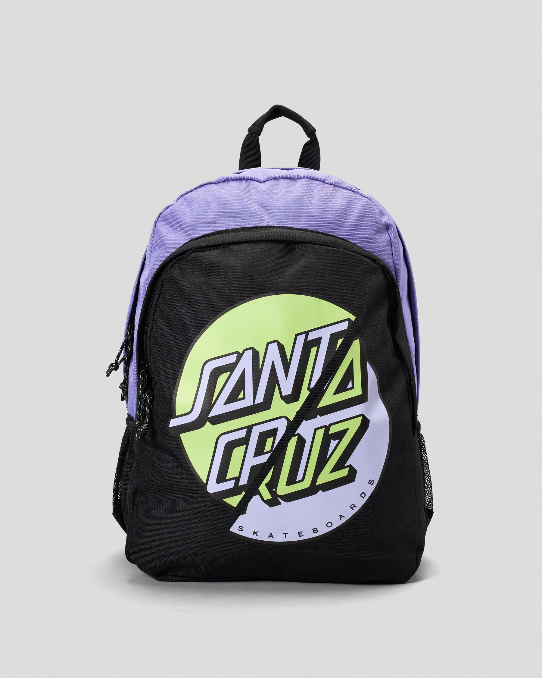 Shop Santa Cruz Double Dot Backpack In Lilac - Fast Shipping & Easy ...