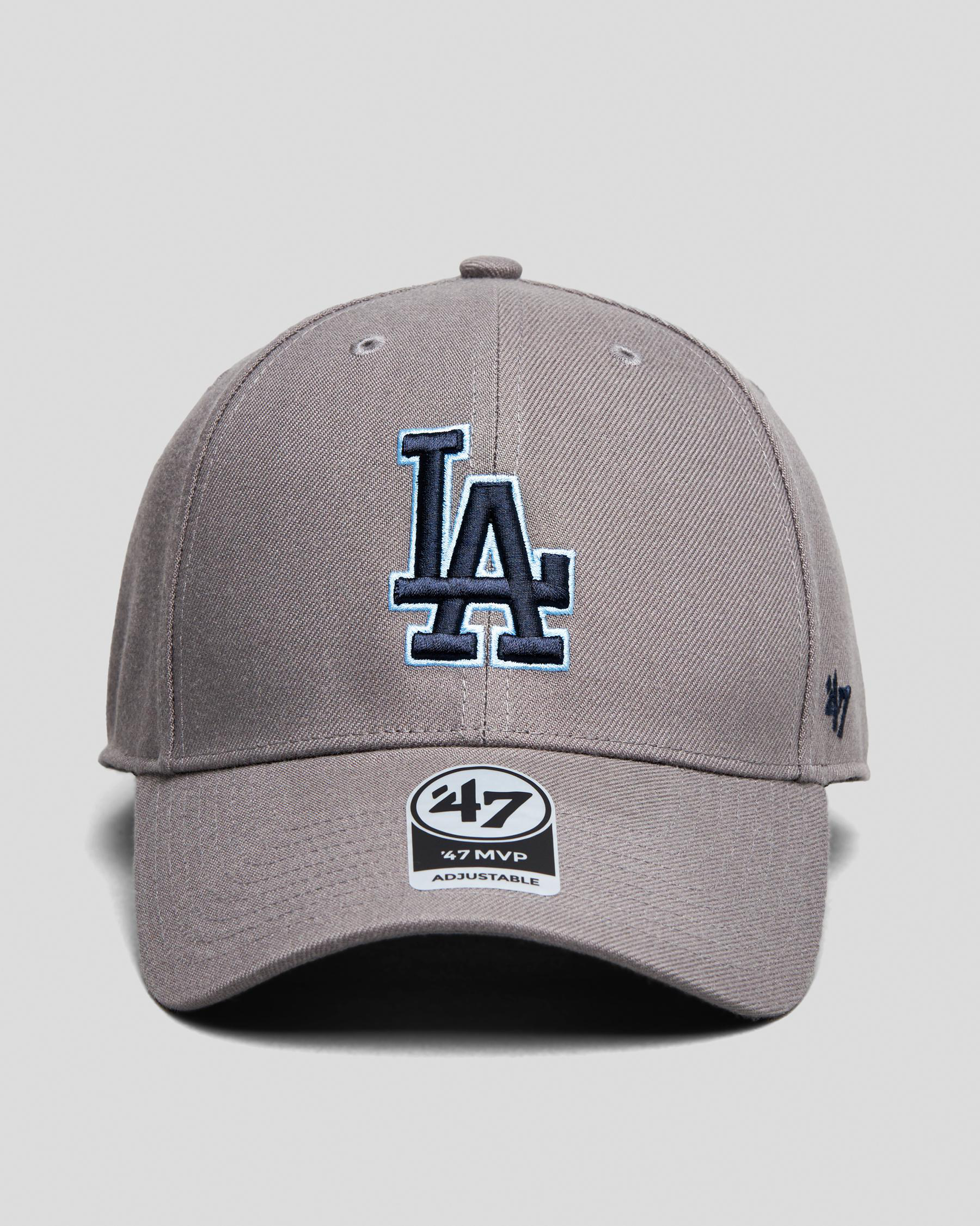Shop Forty Seven Los Angeles Dodgers 47 MVP Snapback Cap In Dark Grey ...