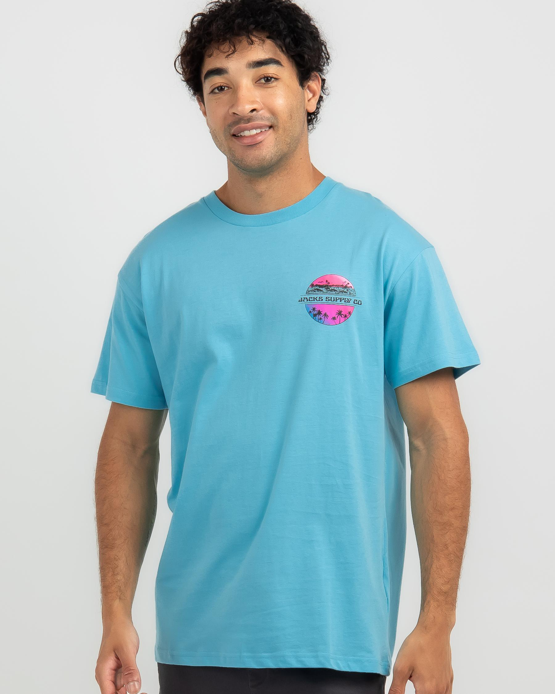 Shop Jacks Summer T-Shirt In Pastel Blue - Fast Shipping & Easy Returns ...