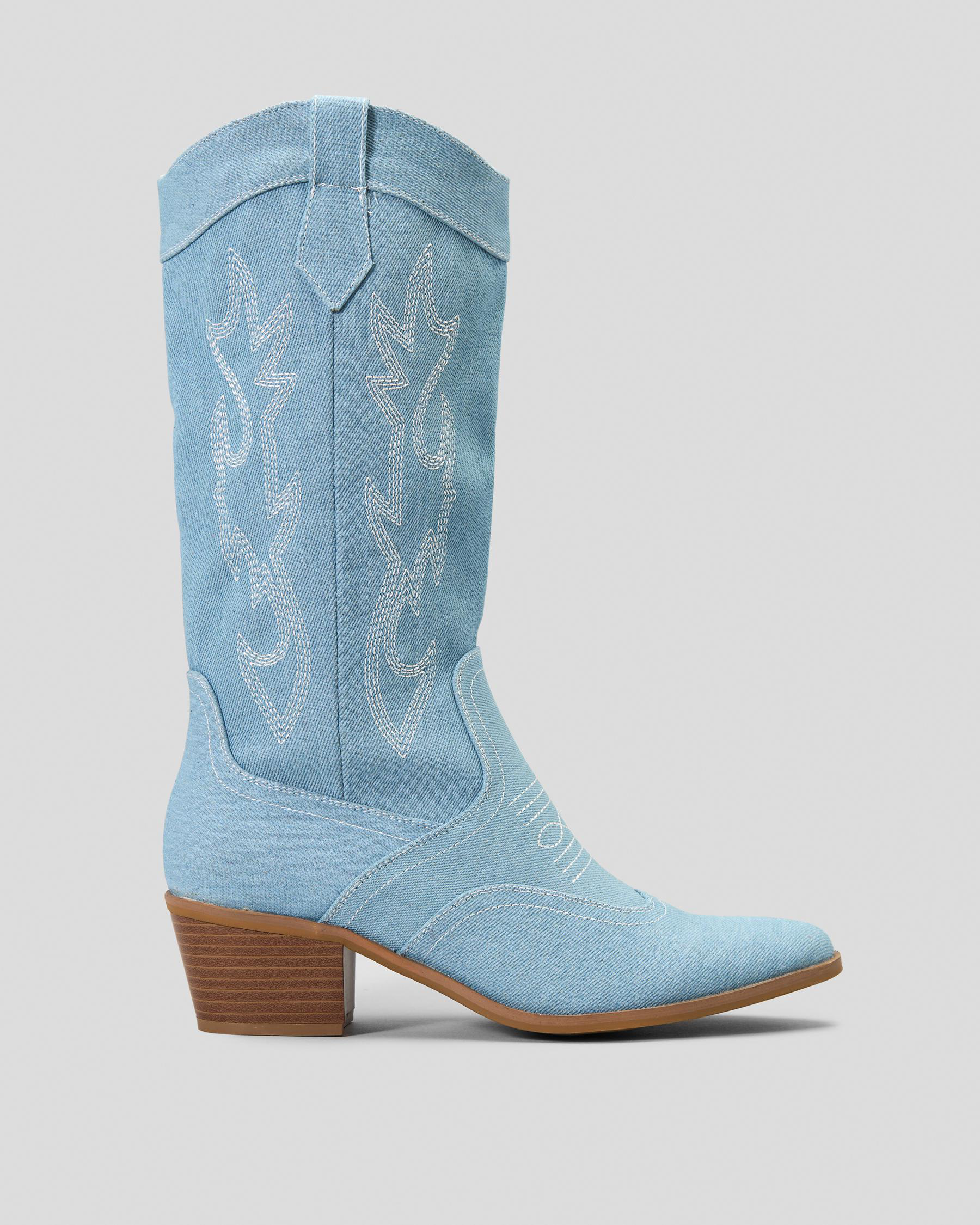 Shop Ava And Ever Arizona Boots In Denim - Fast Shipping & Easy Returns ...