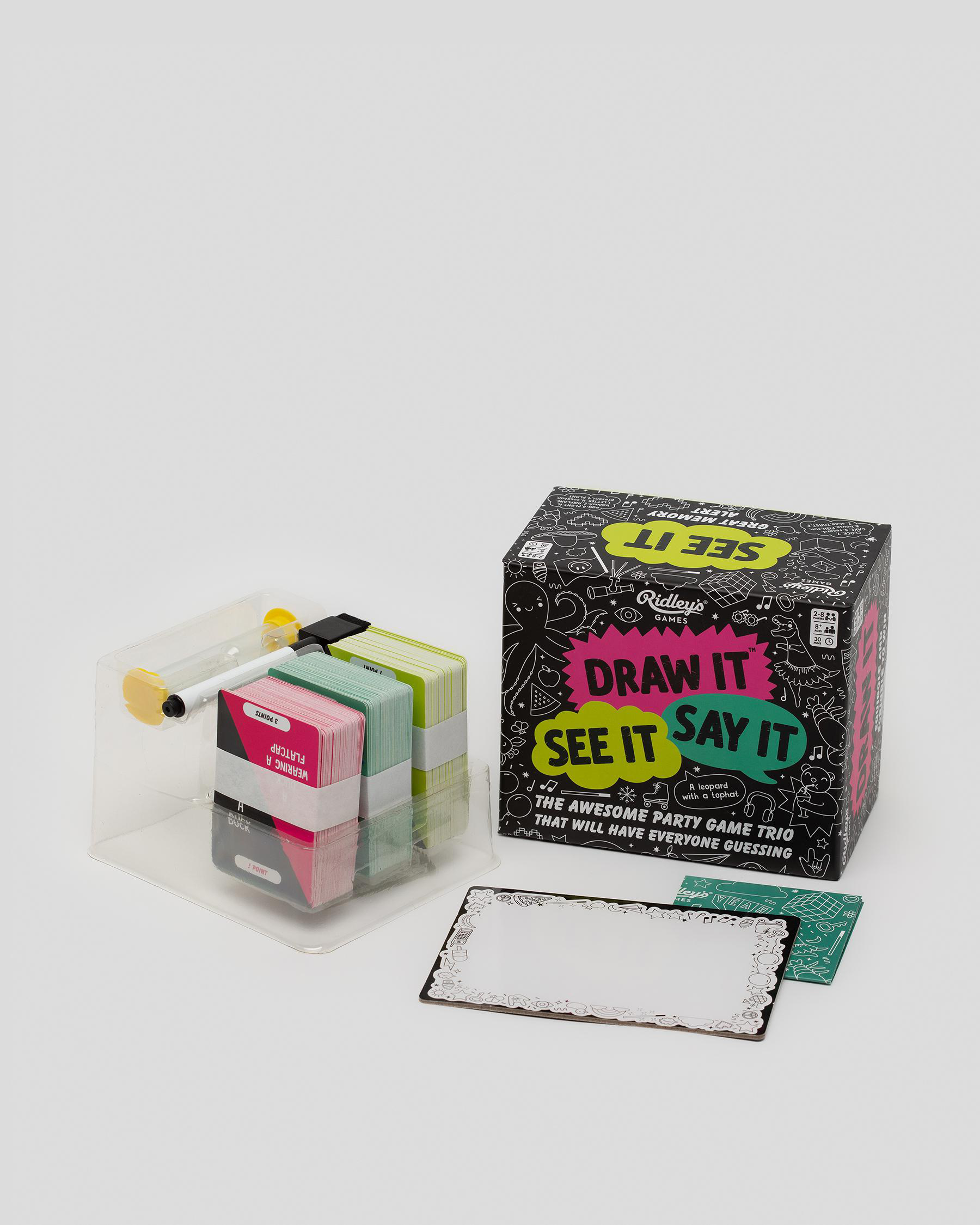 Shop Get It Now Draw It. See It. Say It Game In Black - Fast Shipping ...