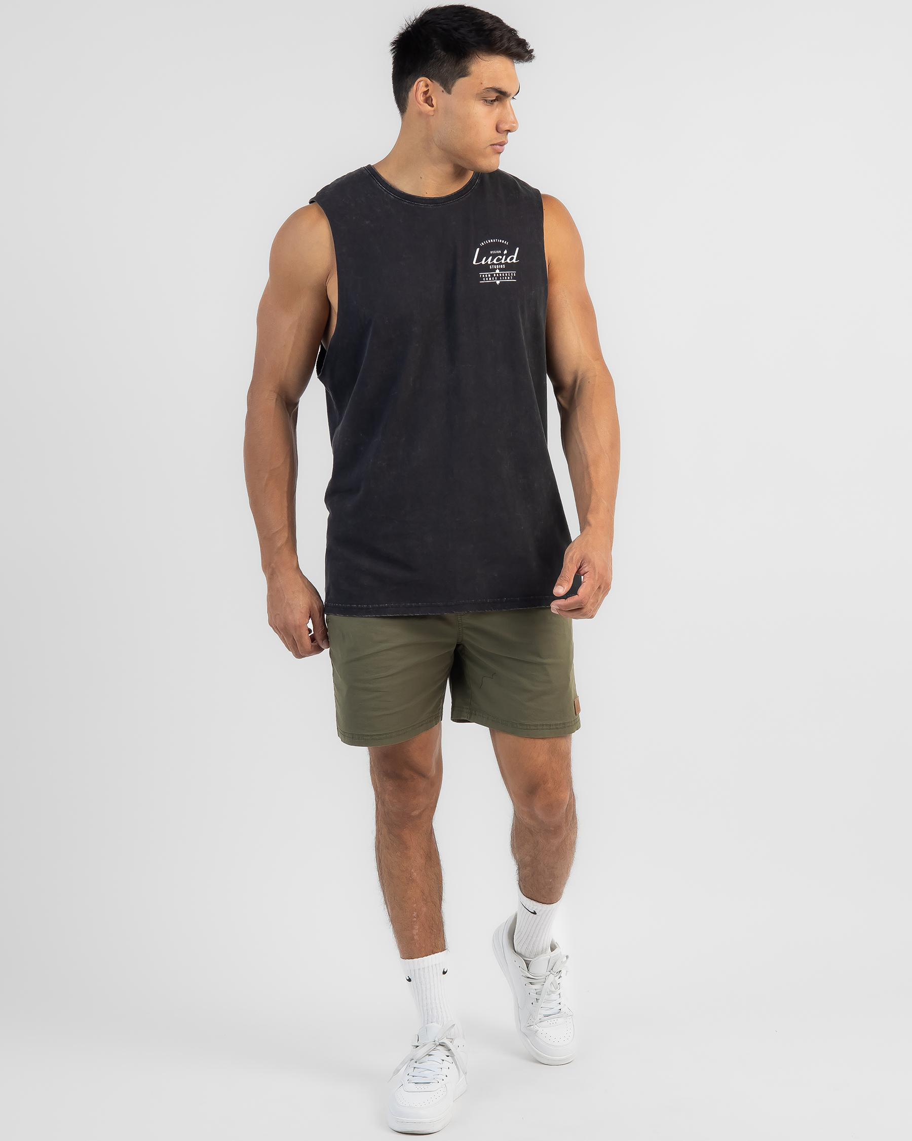 Shop Lucid Cleave Muscle Tank In Black Acid - Fast Shipping & Easy ...