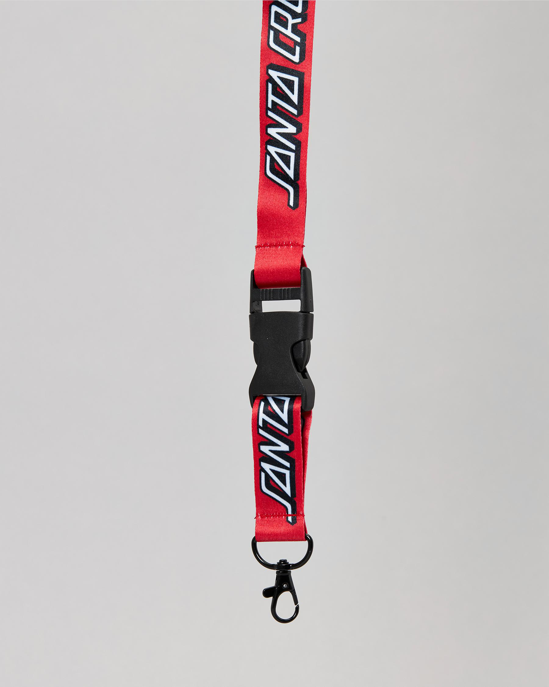Shop Santa Cruz Classic Strip Lanyard In Red - Fast Shipping & Easy ...