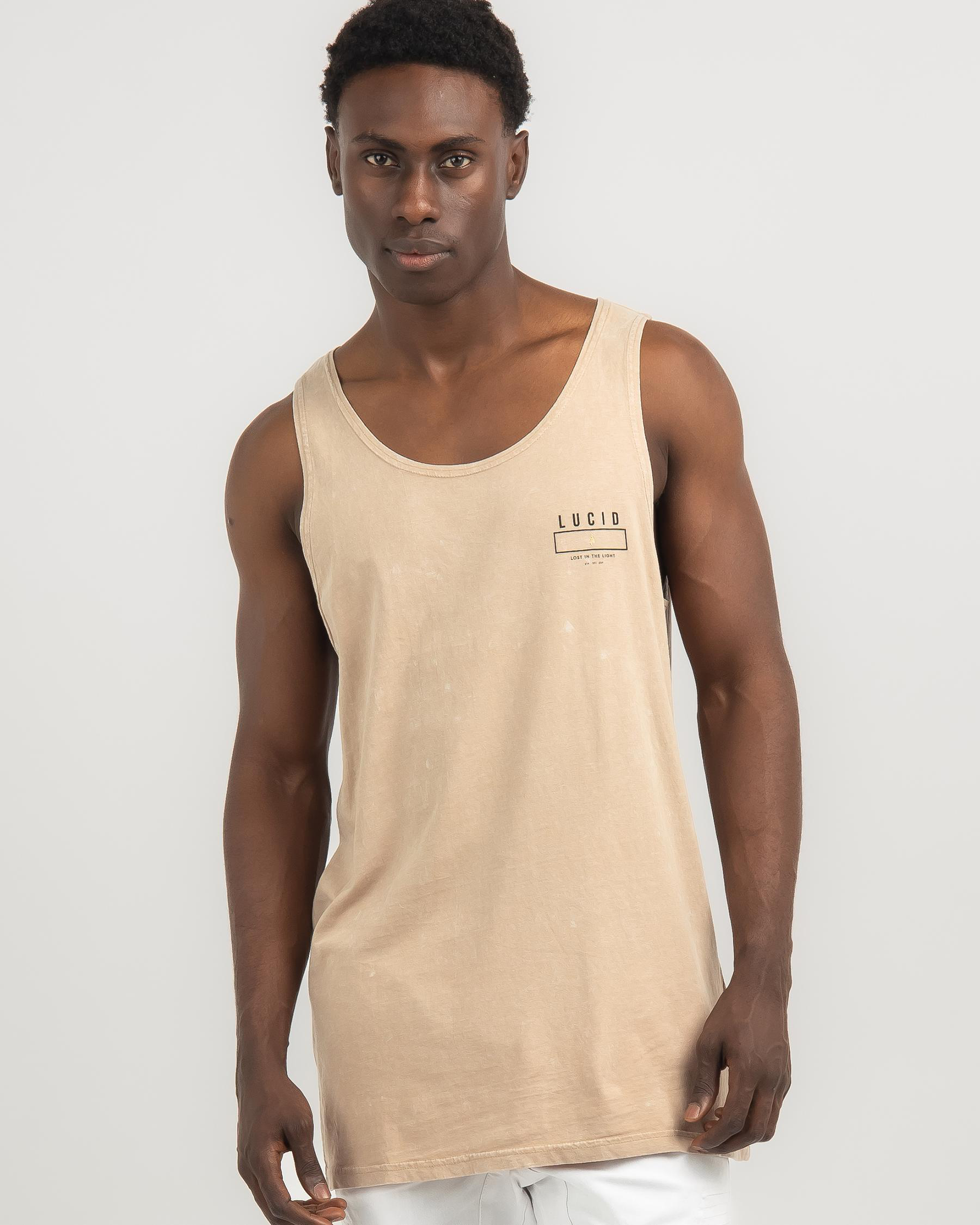 Shop Lucid Gilded Singlet In Sand Acid - Fast Shipping & Easy Returns ...