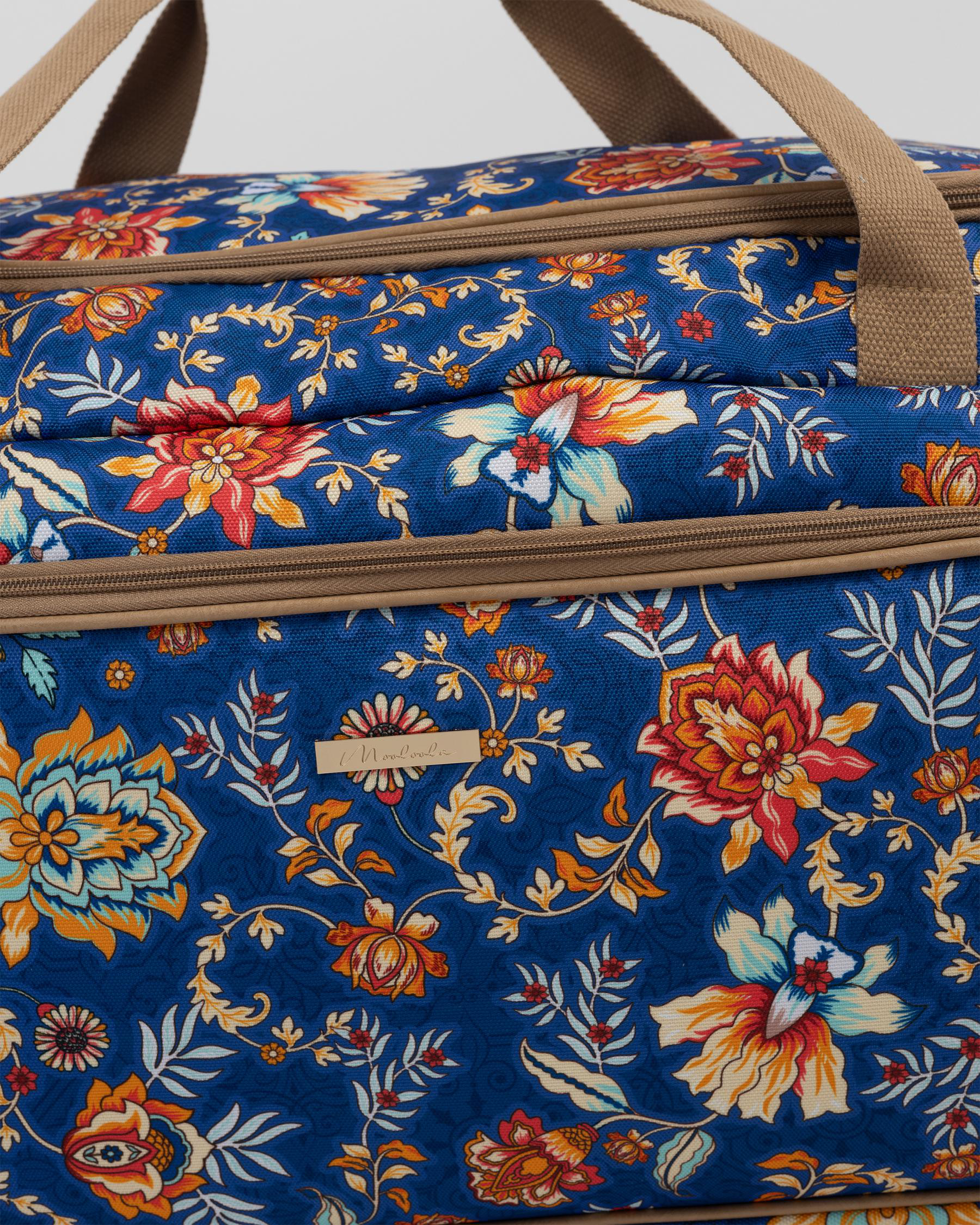 Shop Mooloola Paisleigh Large Wheeled Travel Bag In Blue - Fast ...