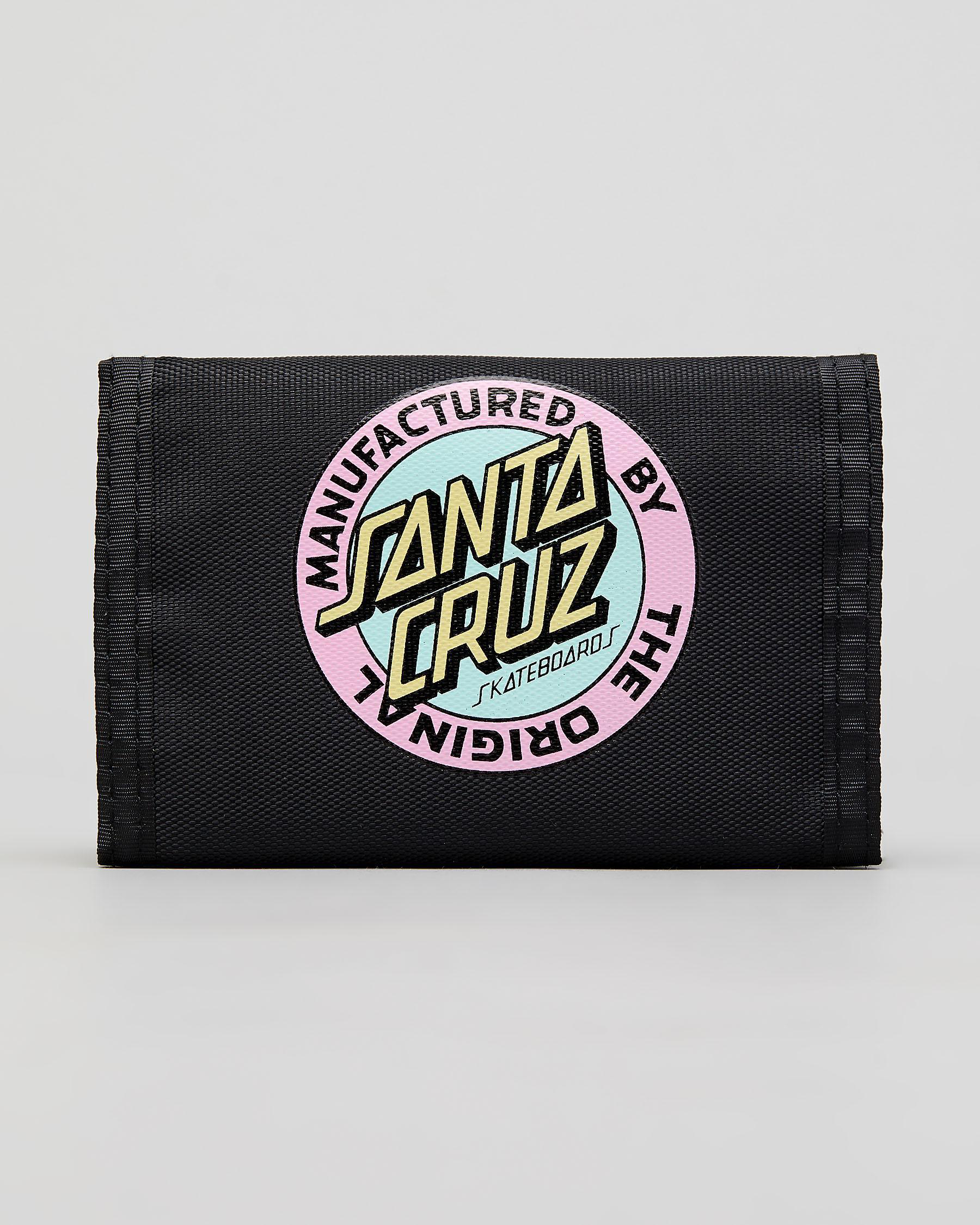 Shop Santa Cruz MFG Dot Wallet In Black - Fast Shipping & Easy Returns ...