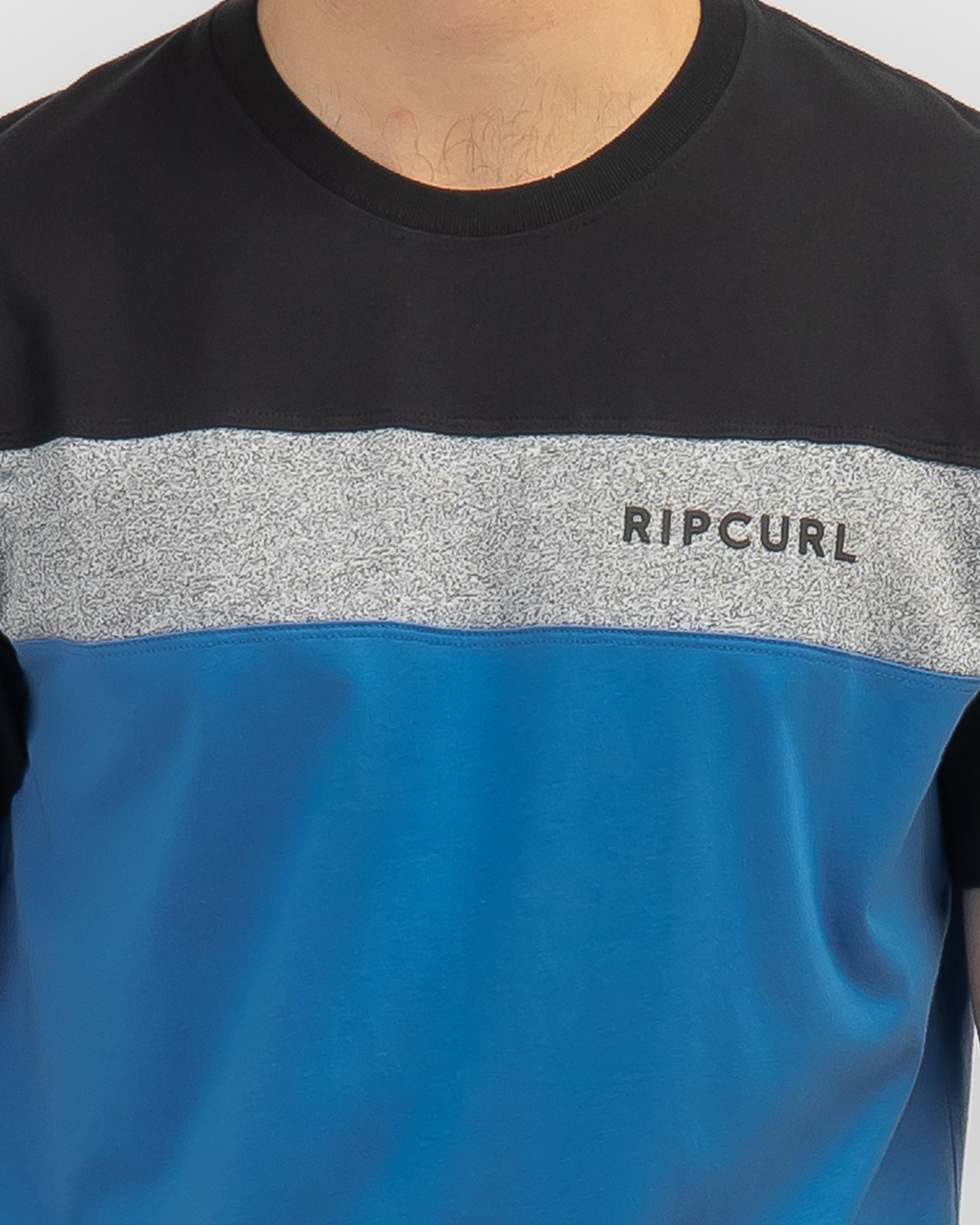 Shop Rip Curl Undertow Panel T-Shirt In Cobalt Blue - Fast Shipping ...