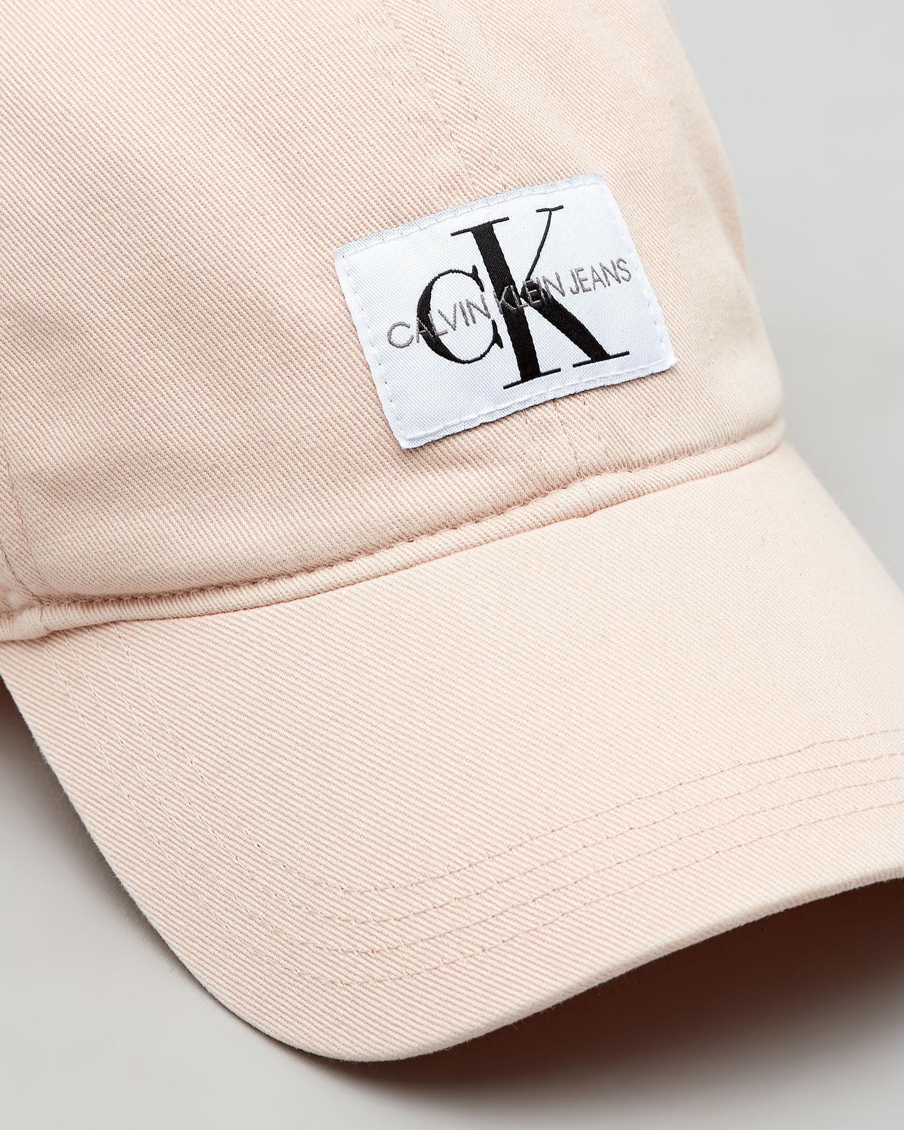 Shop Calvin Klein Monogram Cap In Peachy Keen - Fast Shipping & Easy ...