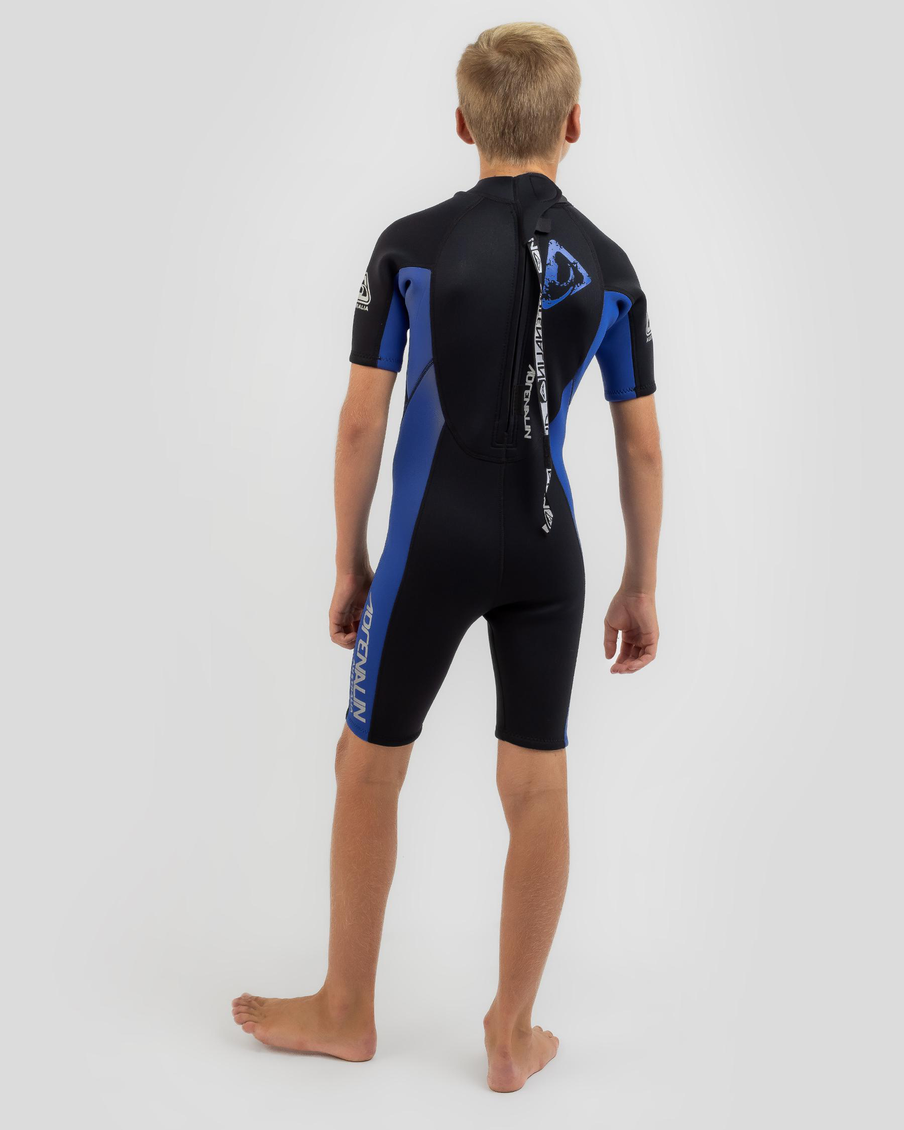 Land & Sea Sports Boys' Aquasport 2mm Springsuit In Blue | City Beach ...